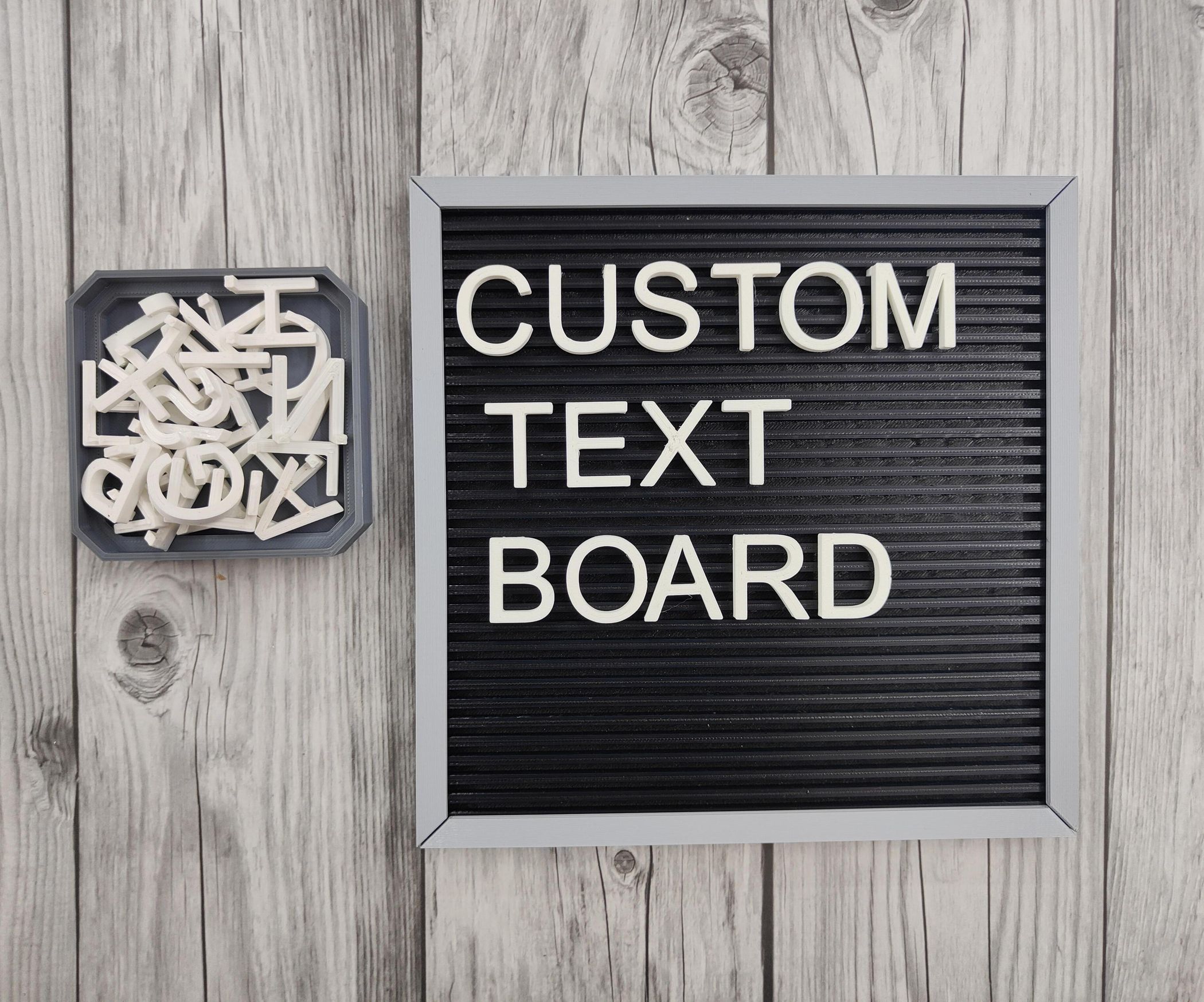 Customizable 3D Printed Text Board and Name Plate: Design, Print, and ...