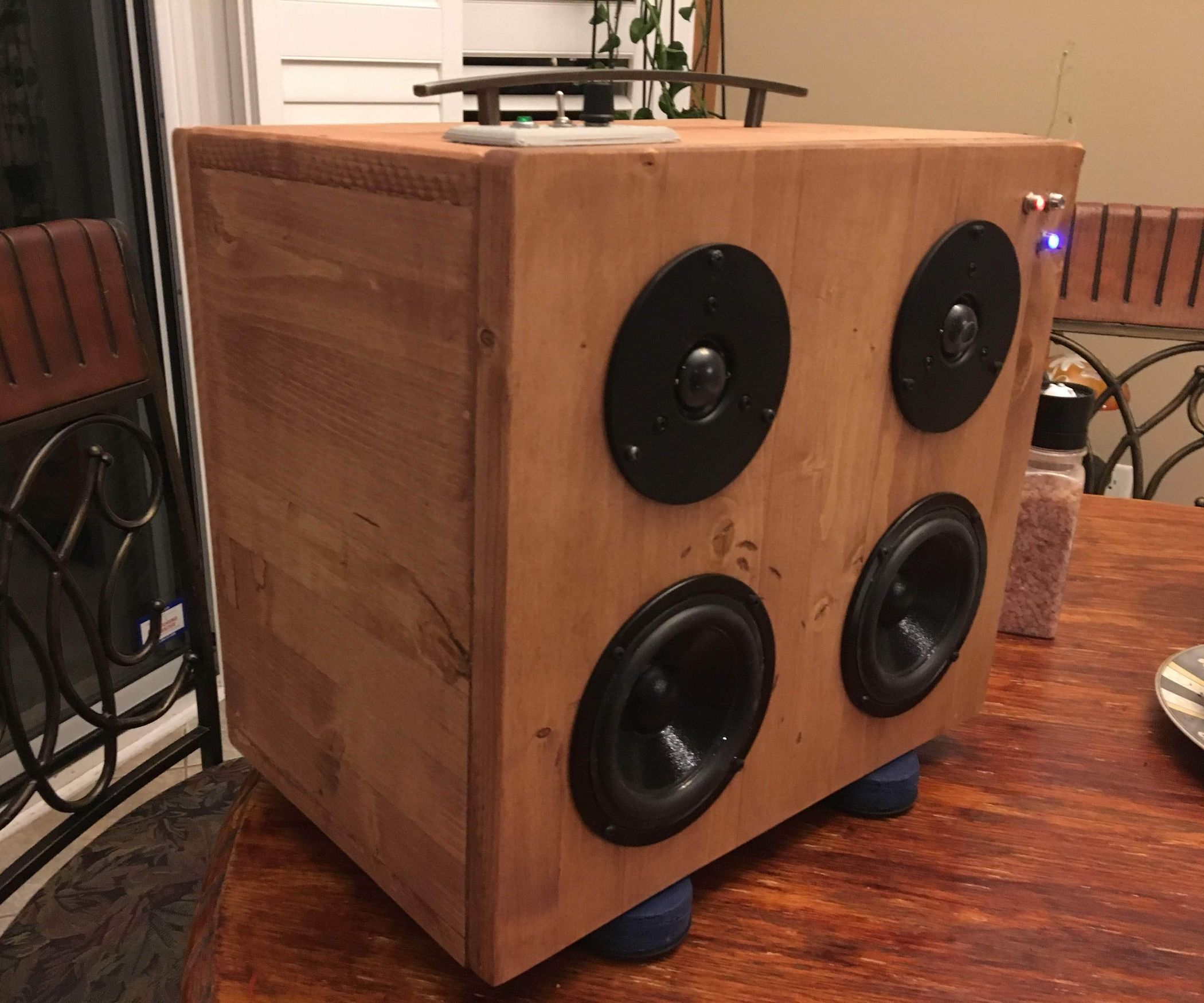 Homemade Bluetooth Speaker With Dayton Audio Amplifier : 10 Steps ...