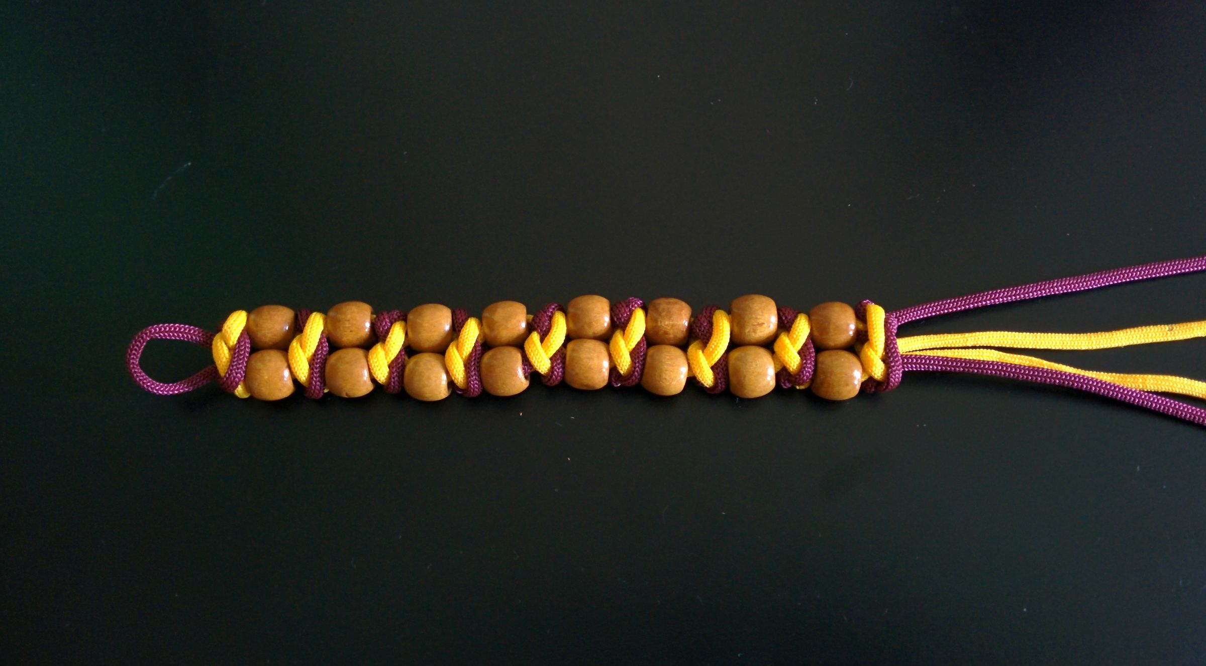 Unique Paracord Bracelet With Wooden Beads : 11 Steps (with Pictures ...