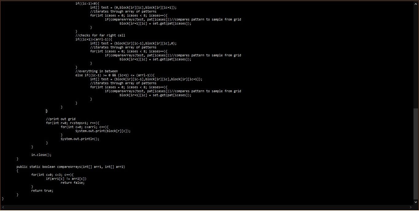 Cellular Automata (link to Code Included) - Instructables