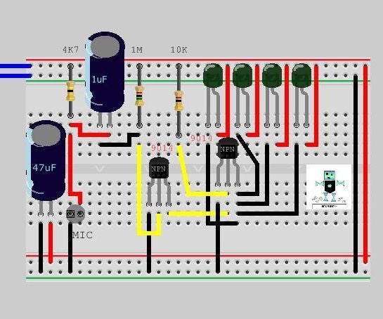 Bits4Bots - Sound to Light Control Circuit : 4 Steps - Instructables