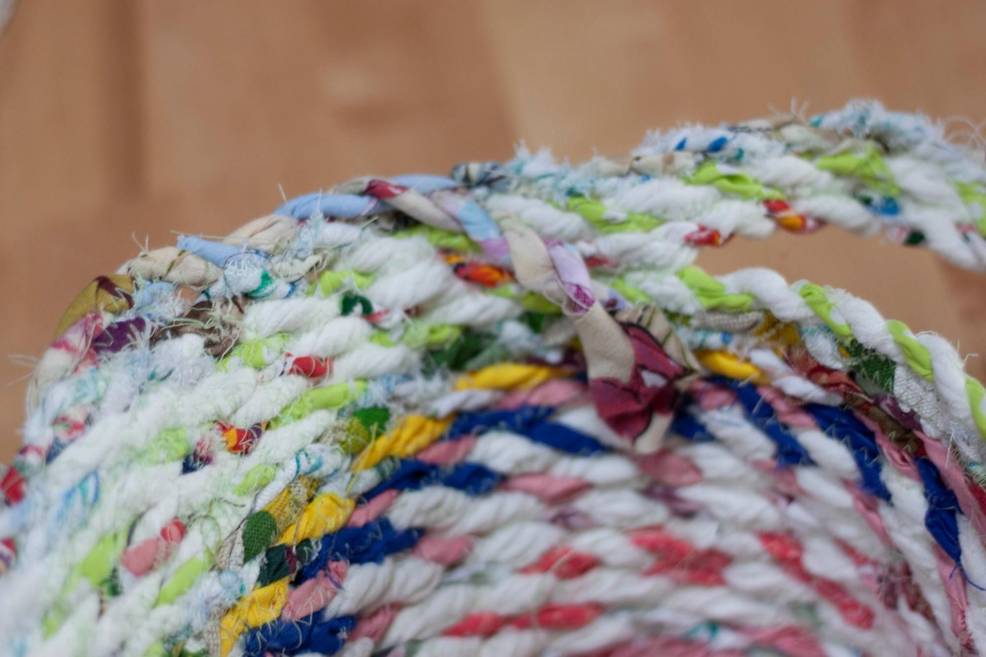 Boho Basket From a Homemade Coiled Rope : 5 Steps (with Pictures ...