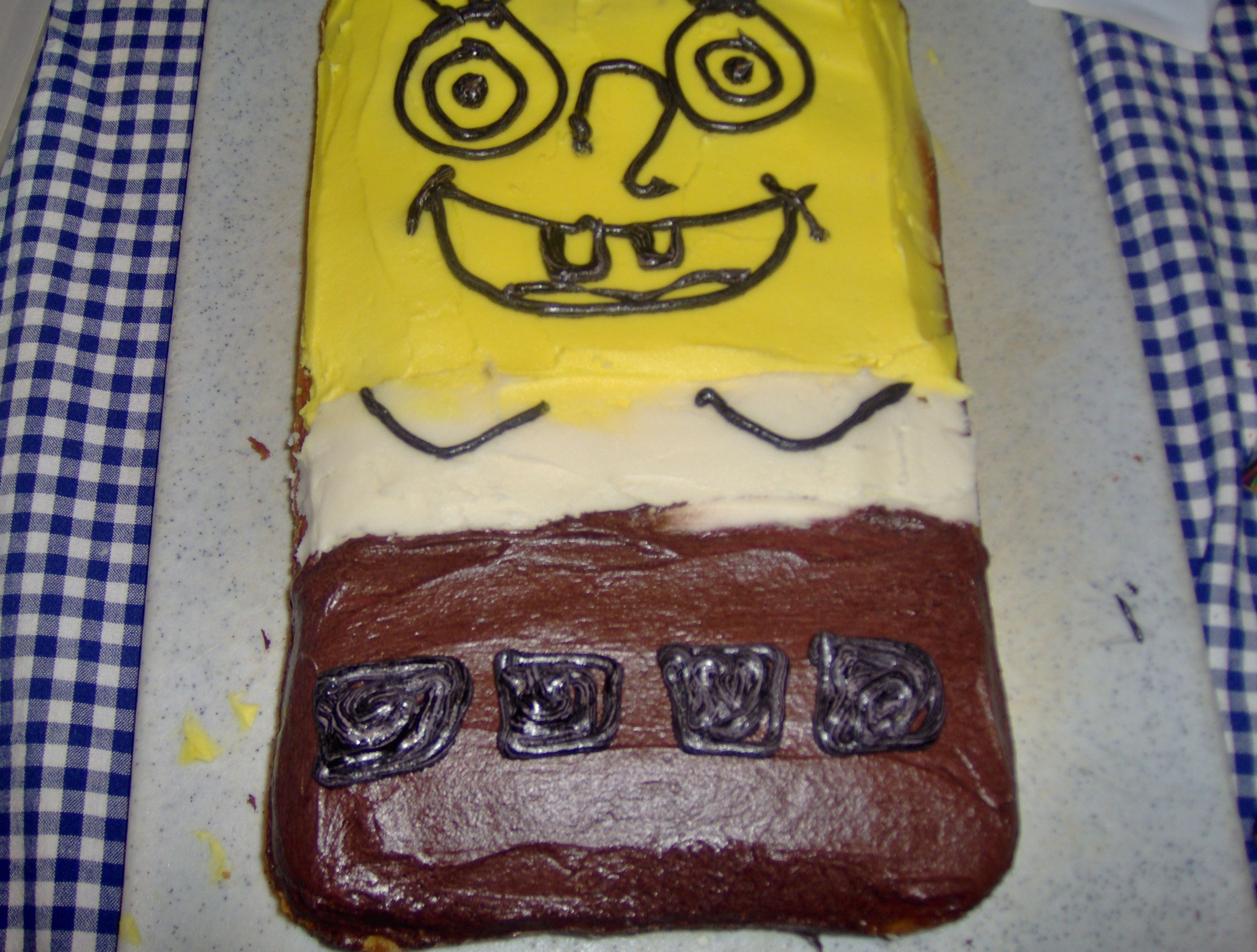 Spongebob Cake : 11 Steps (with Pictures) - Instructables