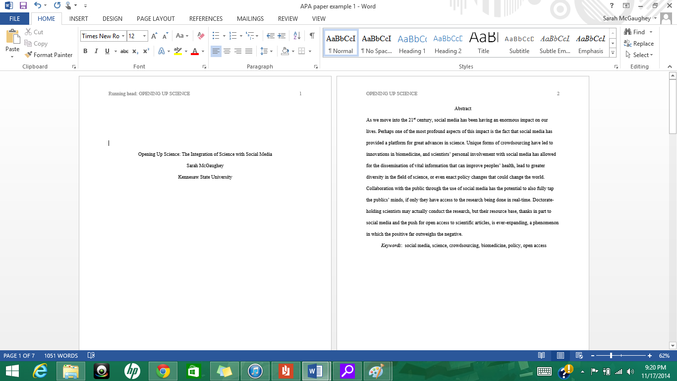 Formatting APA Style in Microsoft Word 2013 : 9 Steps - Instructables