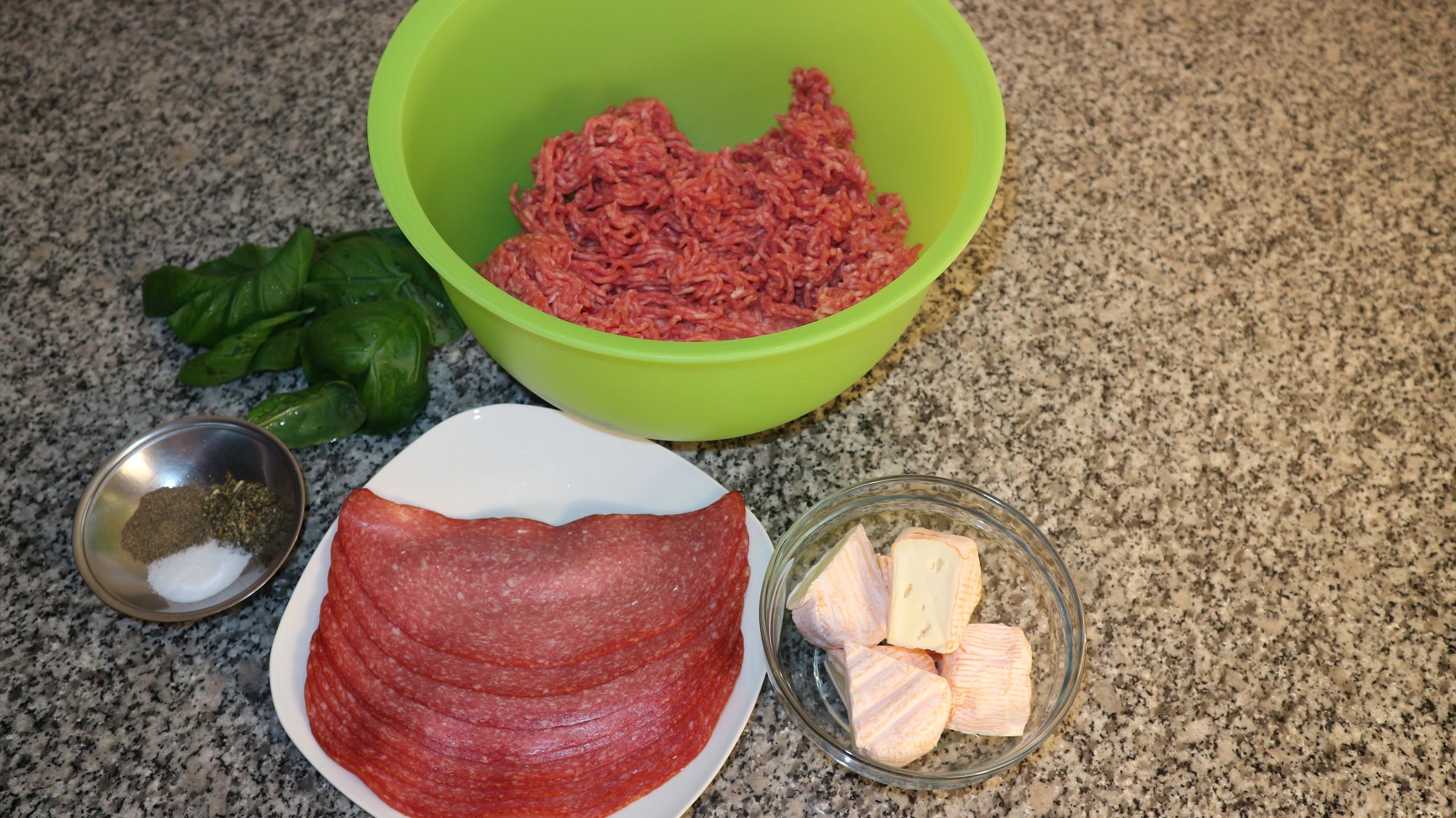 Salami Wrapped Meatloaf With Basil & French Soft Cheese (with Pictures ...