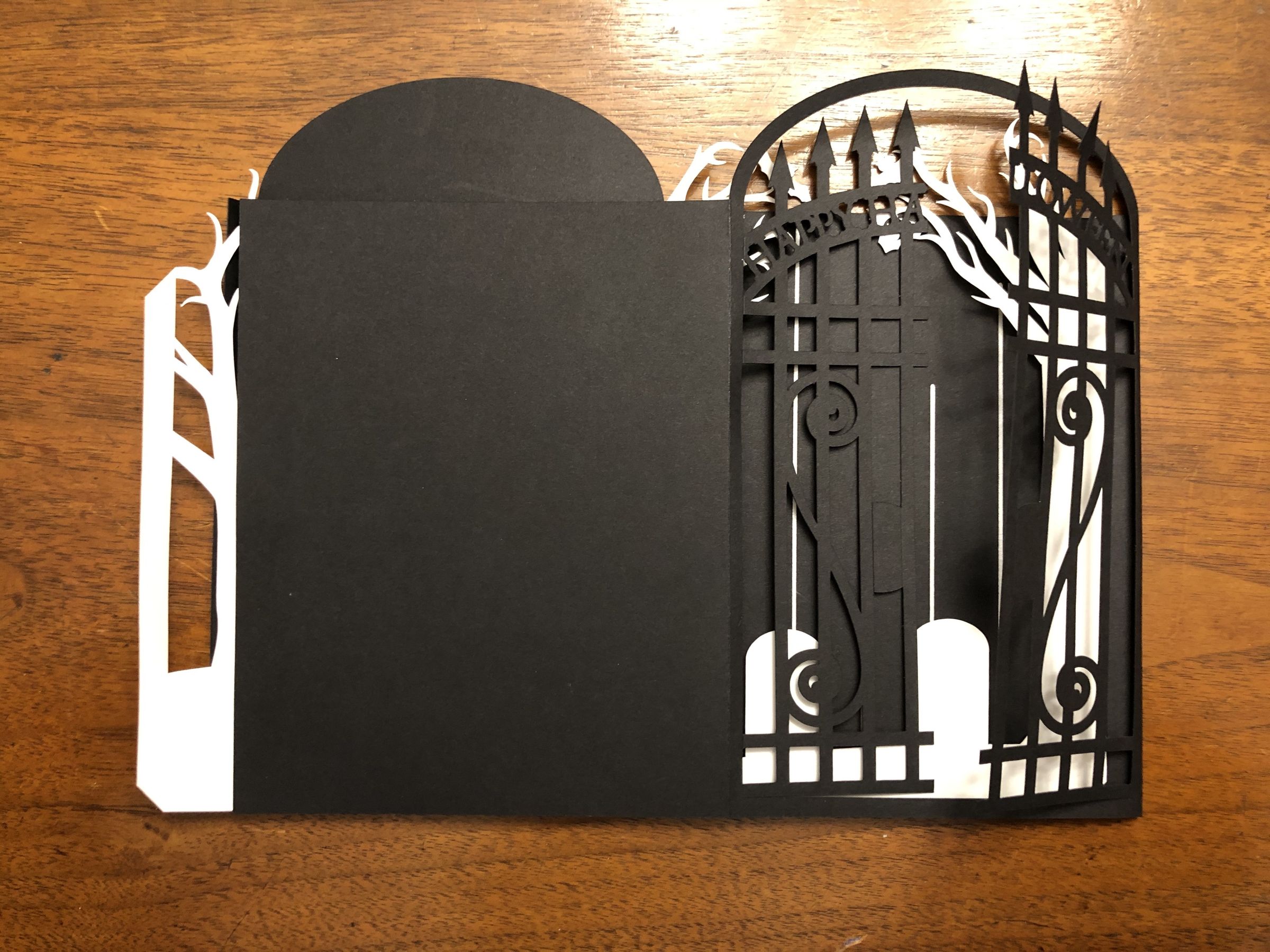 Spooky Cemetery Lightbox Card : 4 Steps (with Pictures) - Instructables