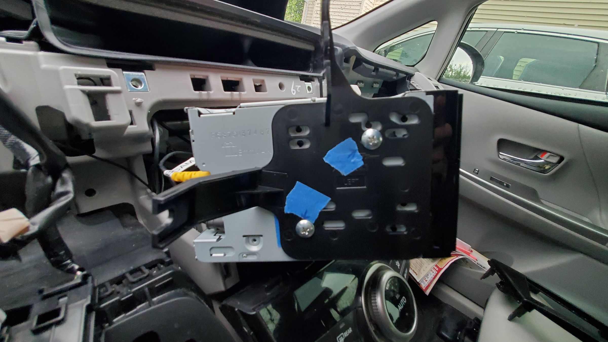 How to Install Pioneer Stereo in 2015 Prius V With JBL Bypass : 10 ...