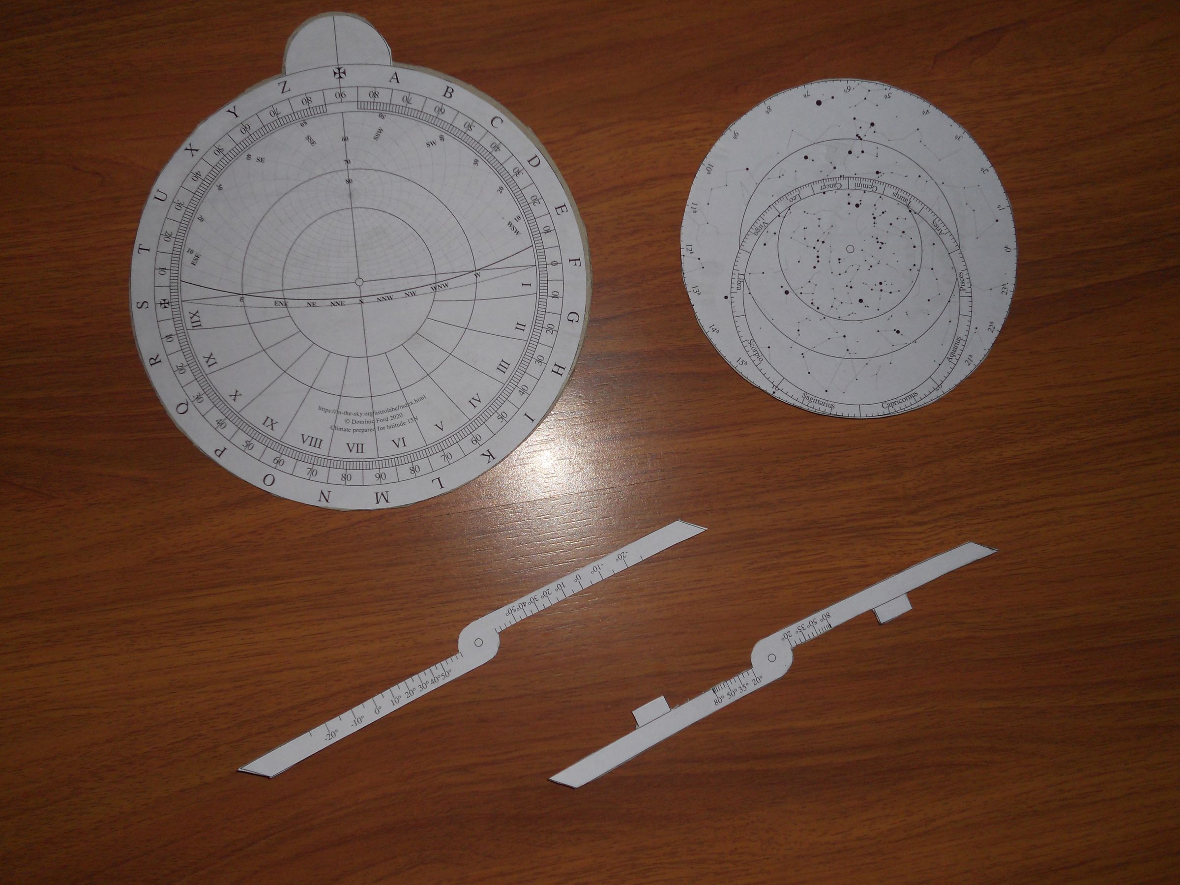 ASTROLABE - Made Using Paper (medieval Astronomical Instrument) : 4 ...