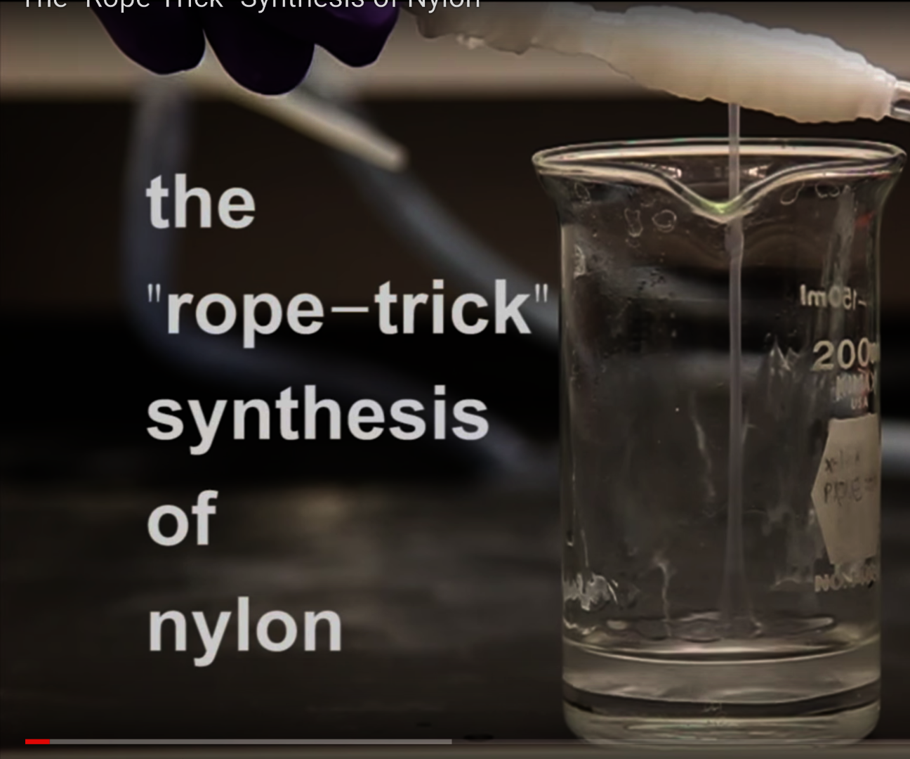 The "Rope-Trick" Synthesis of Nylon : 4 Steps - Instructables