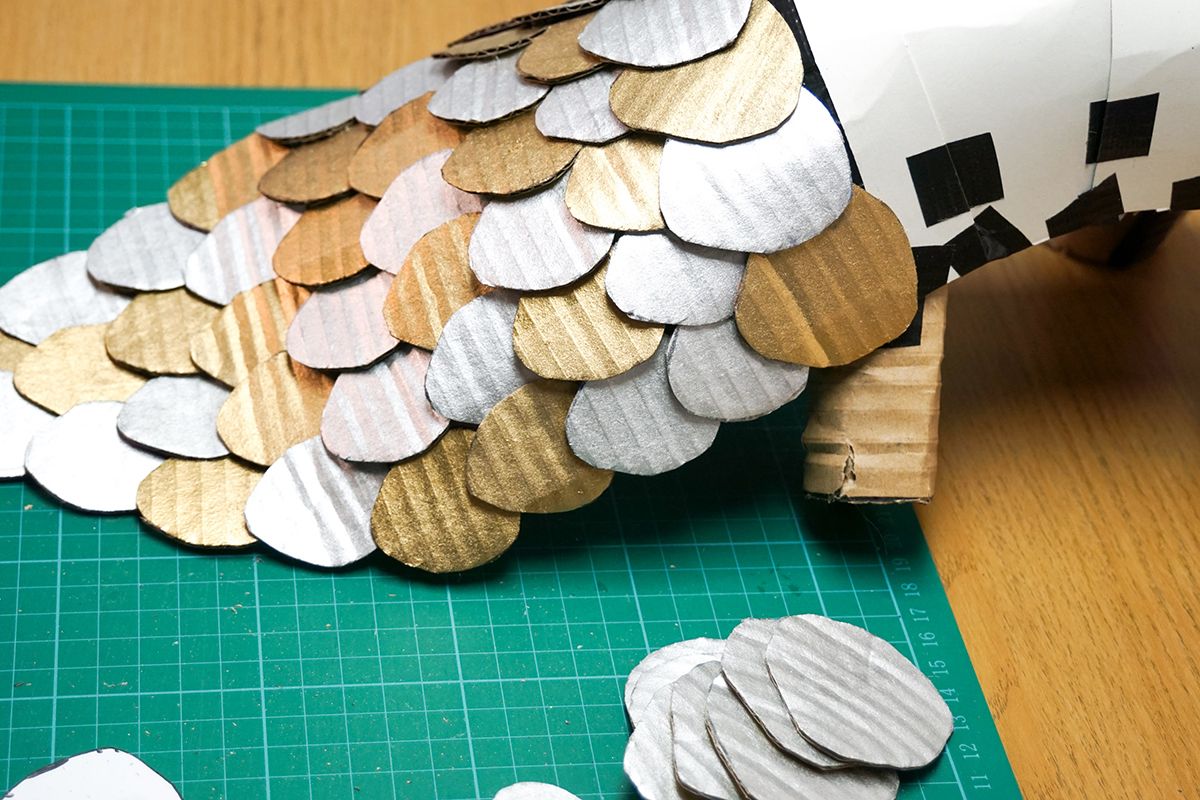 DIY Cardboard Pangolin | Sculpt an Armoured Animal With Recycled Card ...