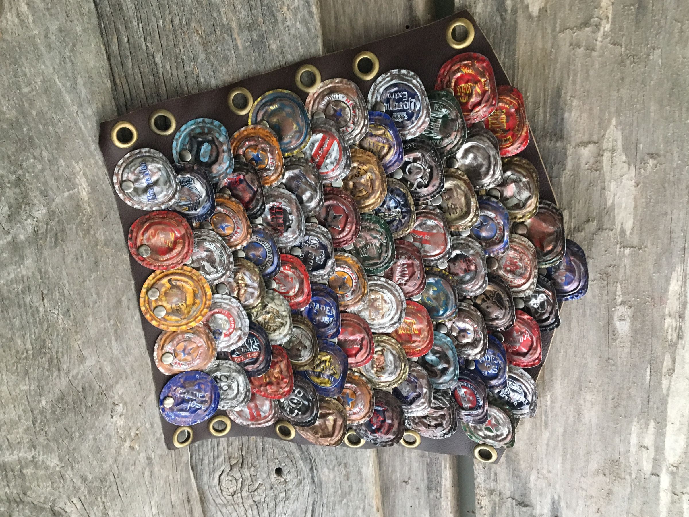 Bottle Cap Armored Bracer for Zombie Protection : 11 Steps (with ...
