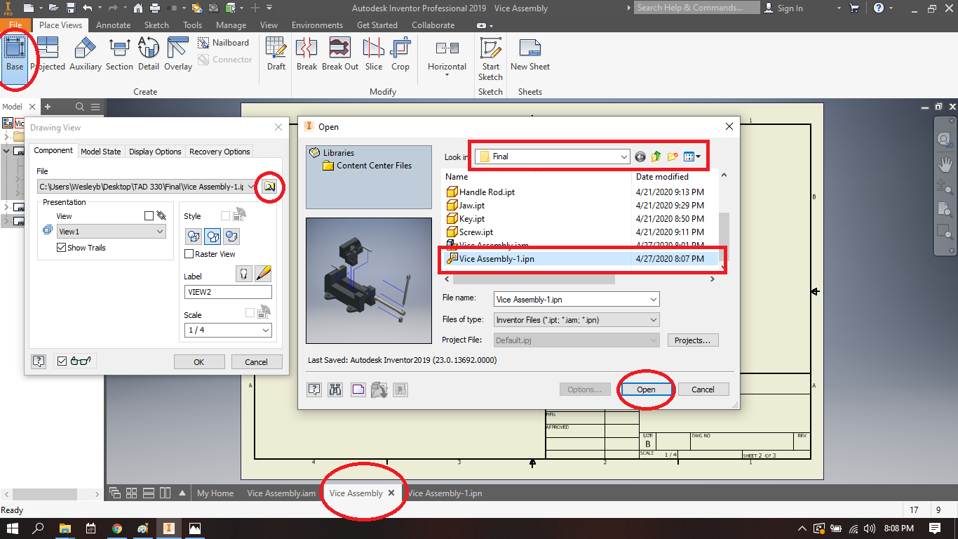 Inventor Assembly, Exploded Assembly, and Materials List : 31 Steps ...