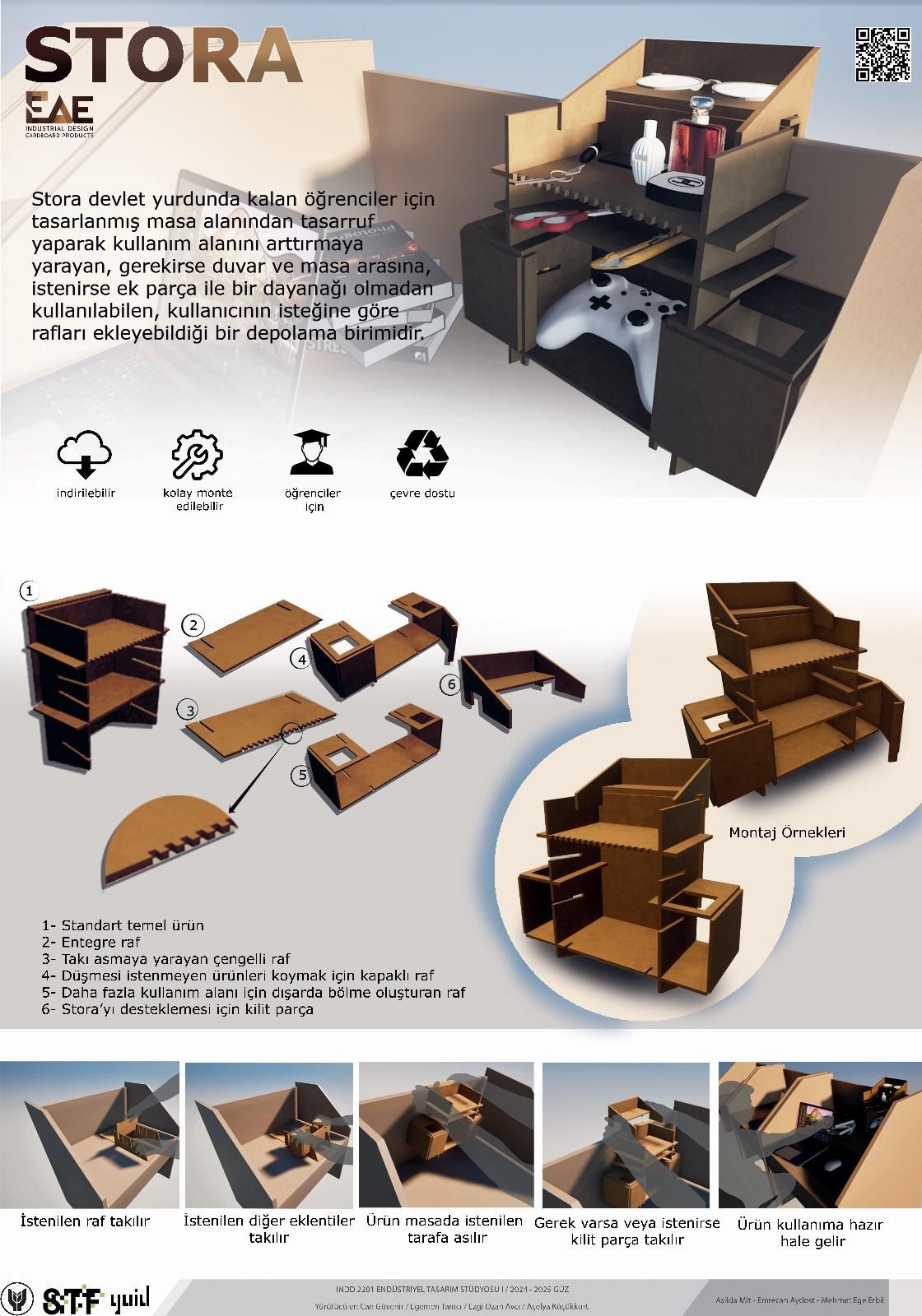 Stora, a Cardboard Hangable Storing Unit for Dorm Rooms. : 3 Steps ...