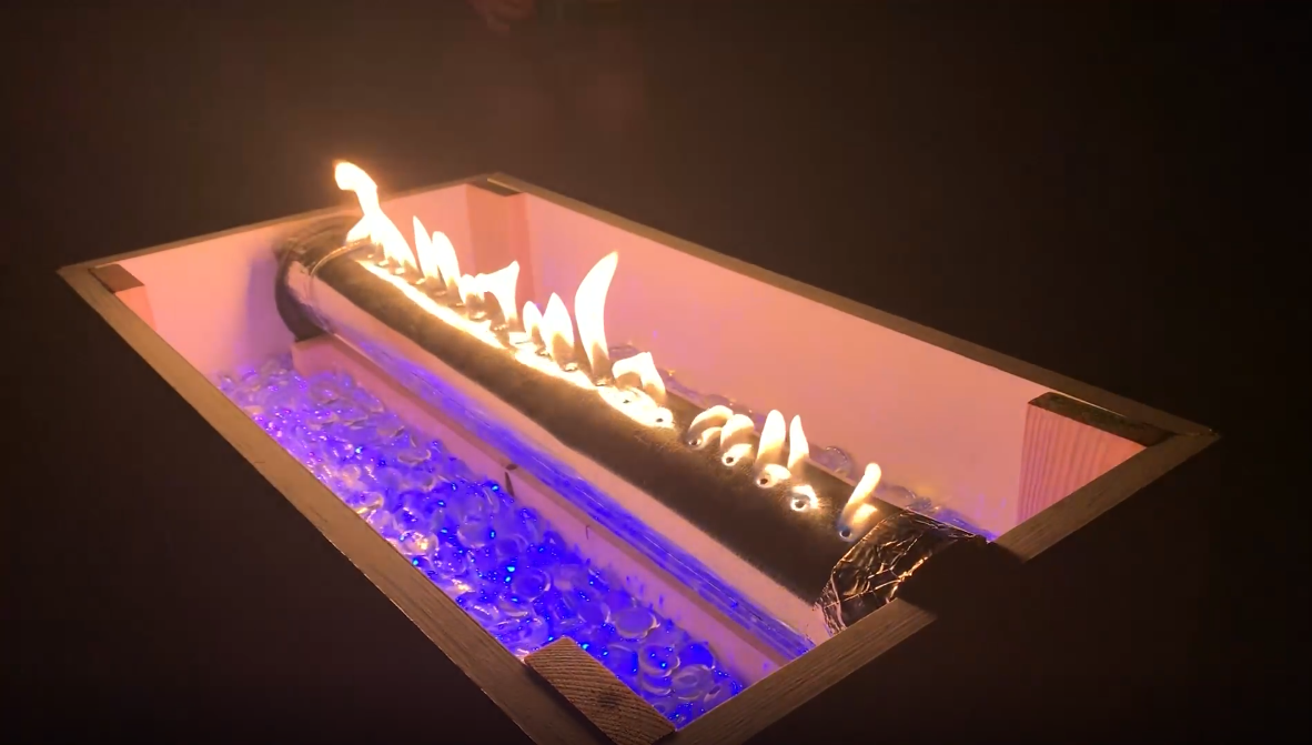 Fire Pit With Sound Reactive Flame, Bluetooth Speaker, and Animated ...