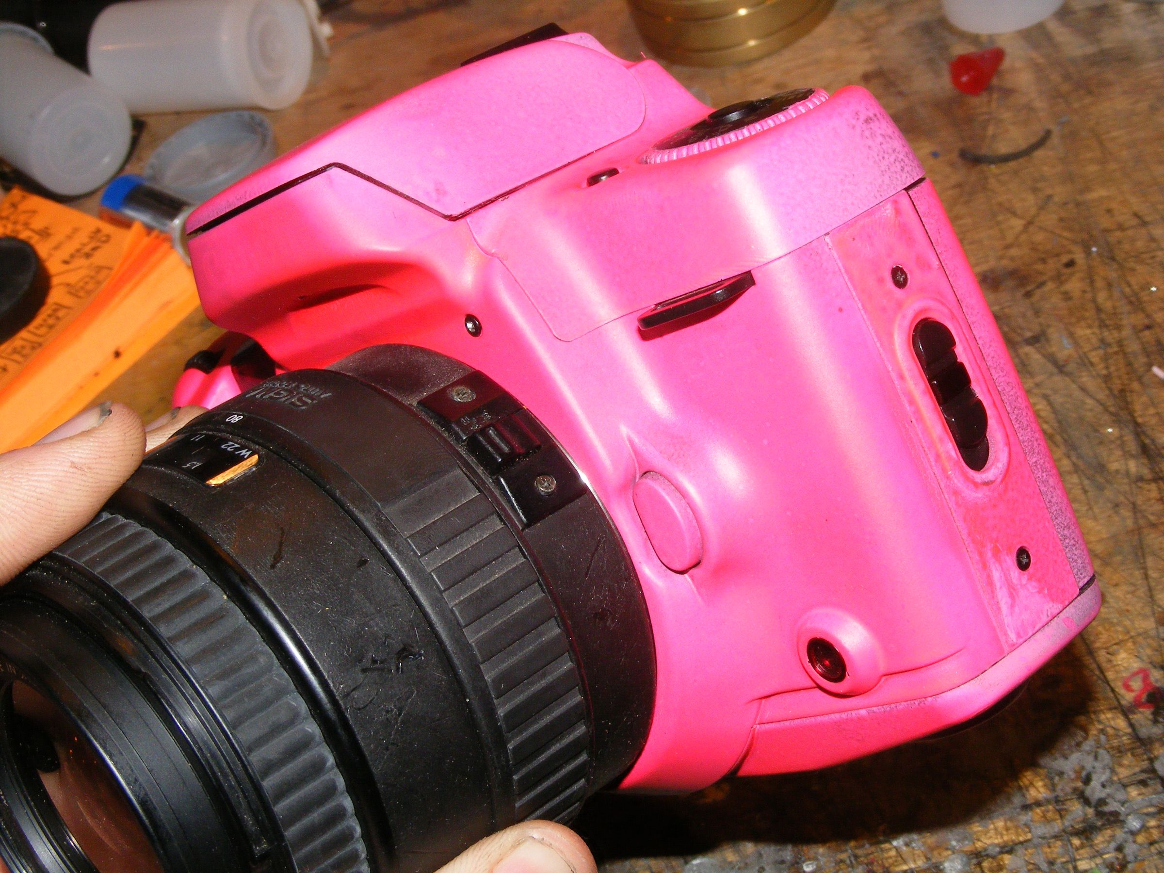 Pink Dslr Camera