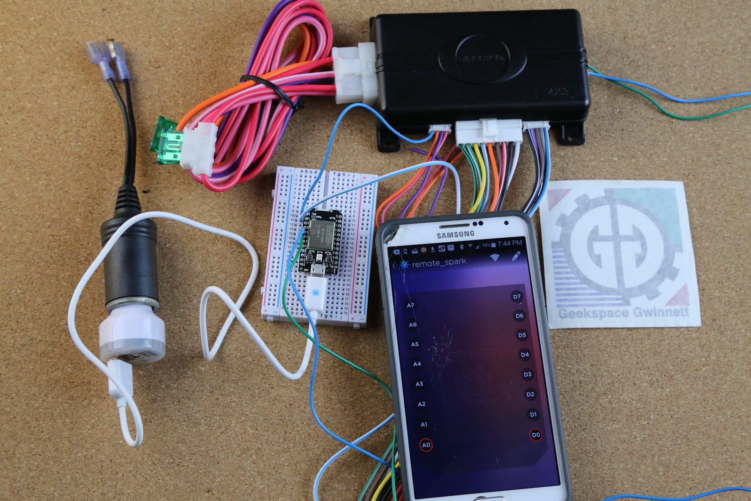 Spark Core Activates a Remote Car Starter Over WiFi : 4 Steps (with ...