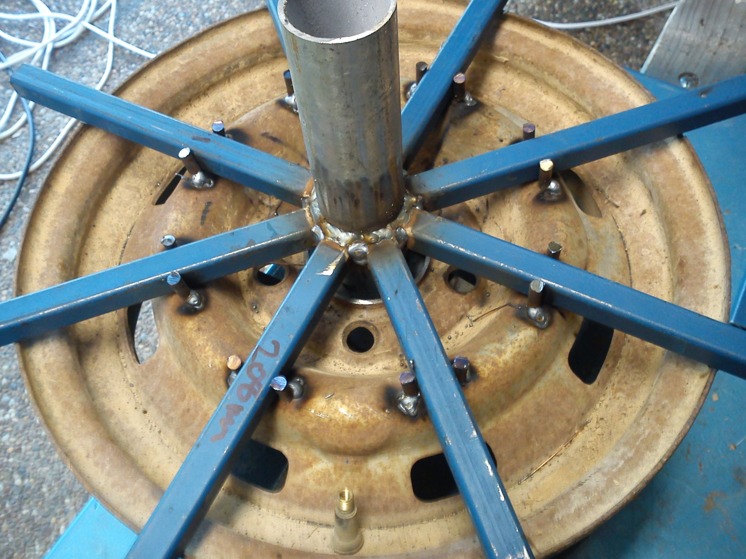 Making Wide Bike Wheel Hubs and Joining Them to Car Rims! : 6 Steps ...