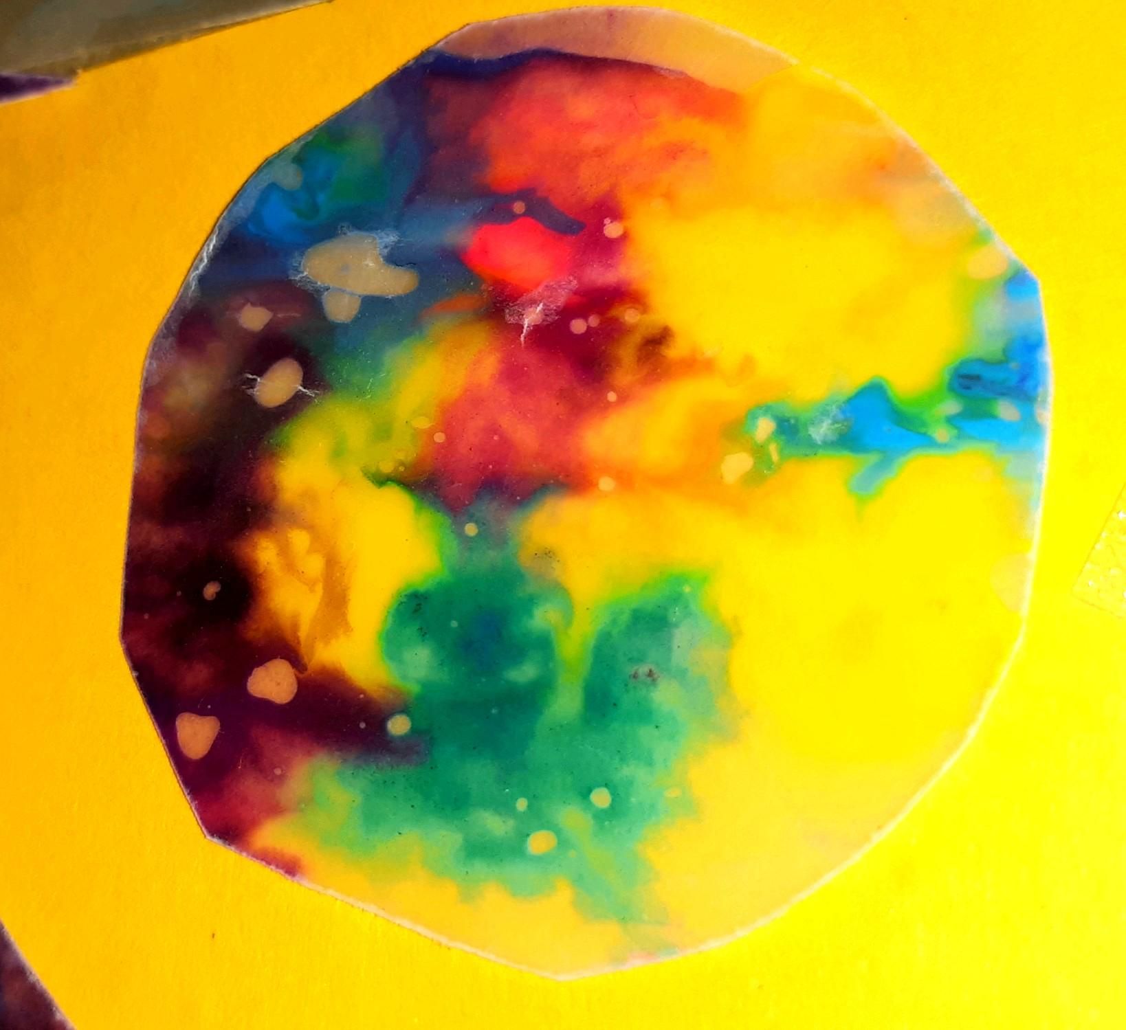 Easy Crayon Faux Stain Glass Effect Craft Paper Project : 5 Steps (with ...