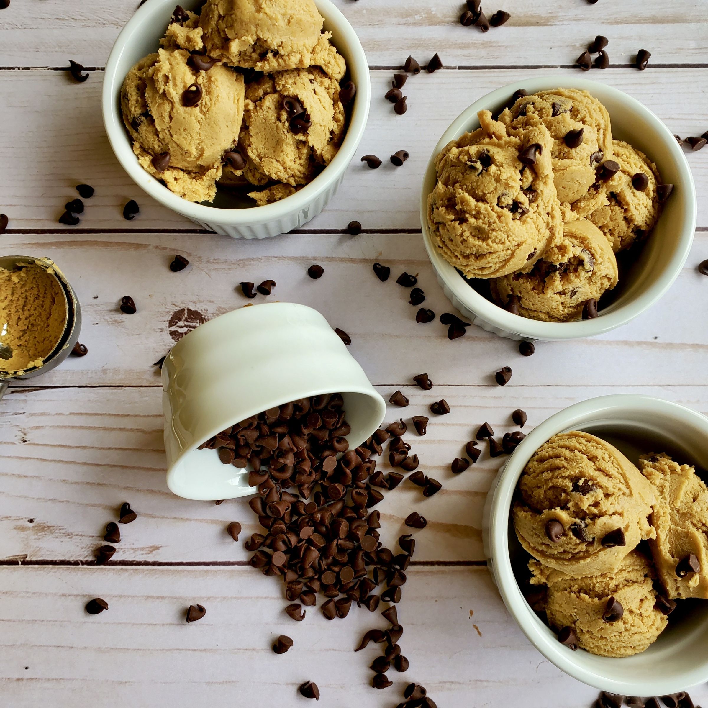 Edible Chocolate Chip Cookie Dough : 8 Steps (with Pictures ...