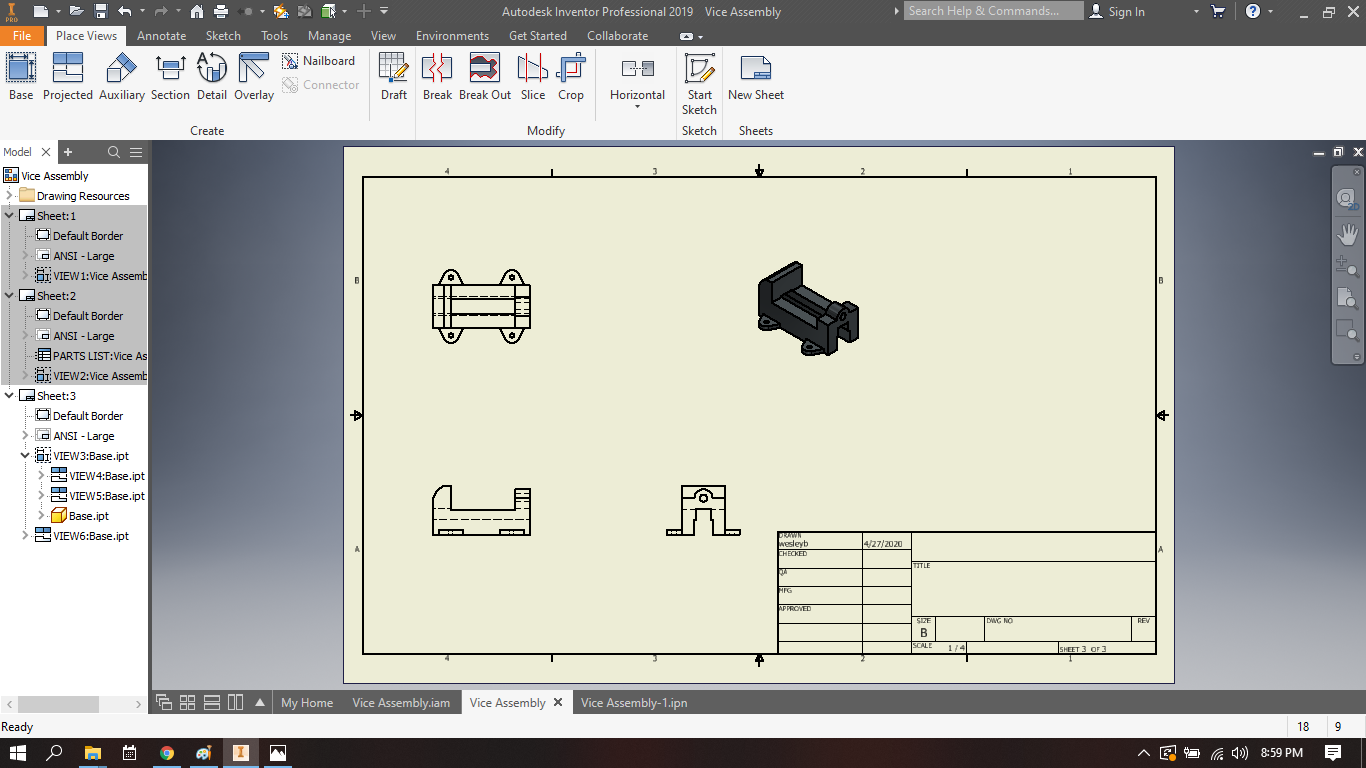 Inventor Assembly, Exploded Assembly, and Materials List : 31 Steps ...
