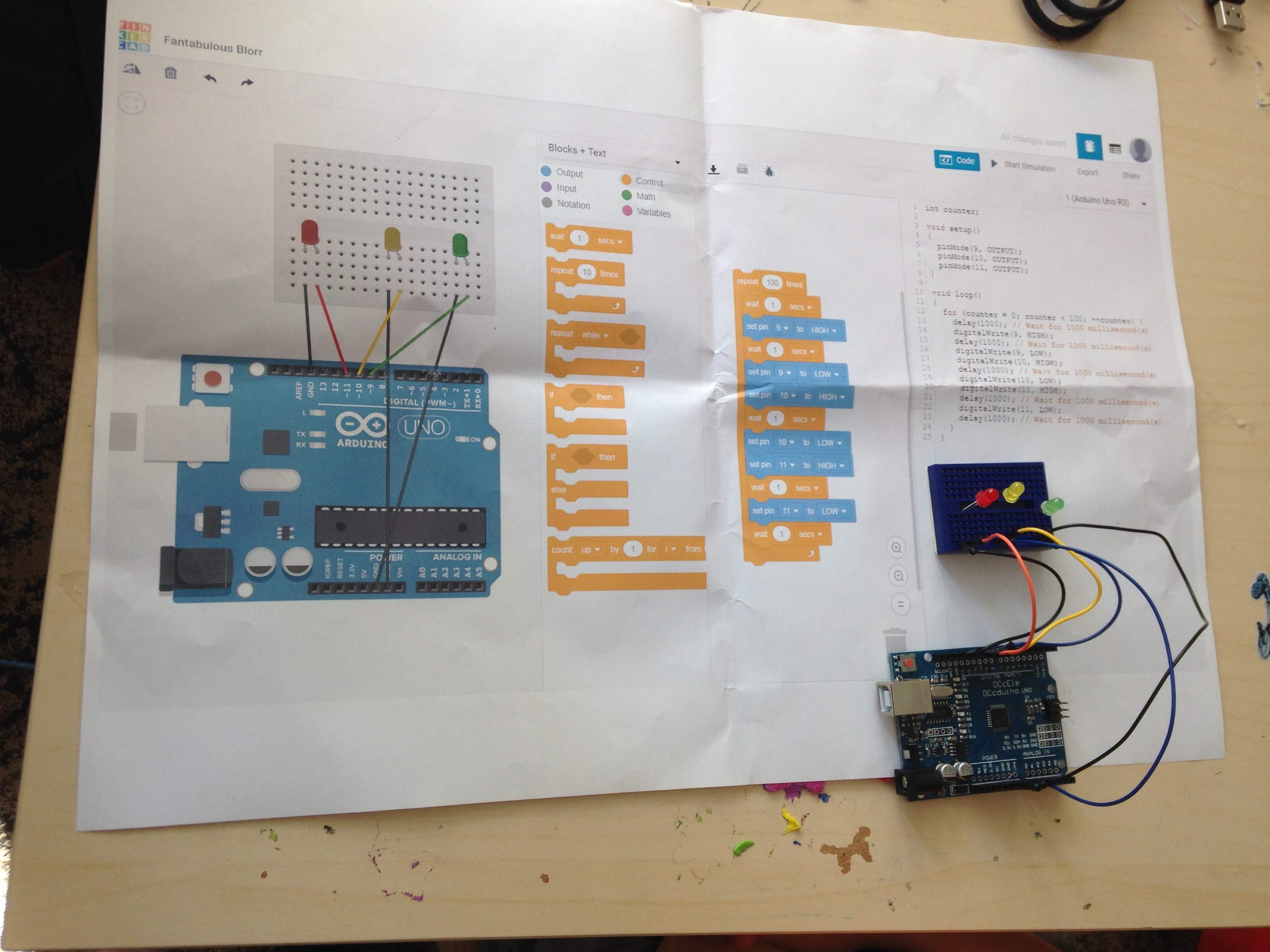 6 Years Old Creating Basic Traffic Light With Scratch for Arduino : 3 ...