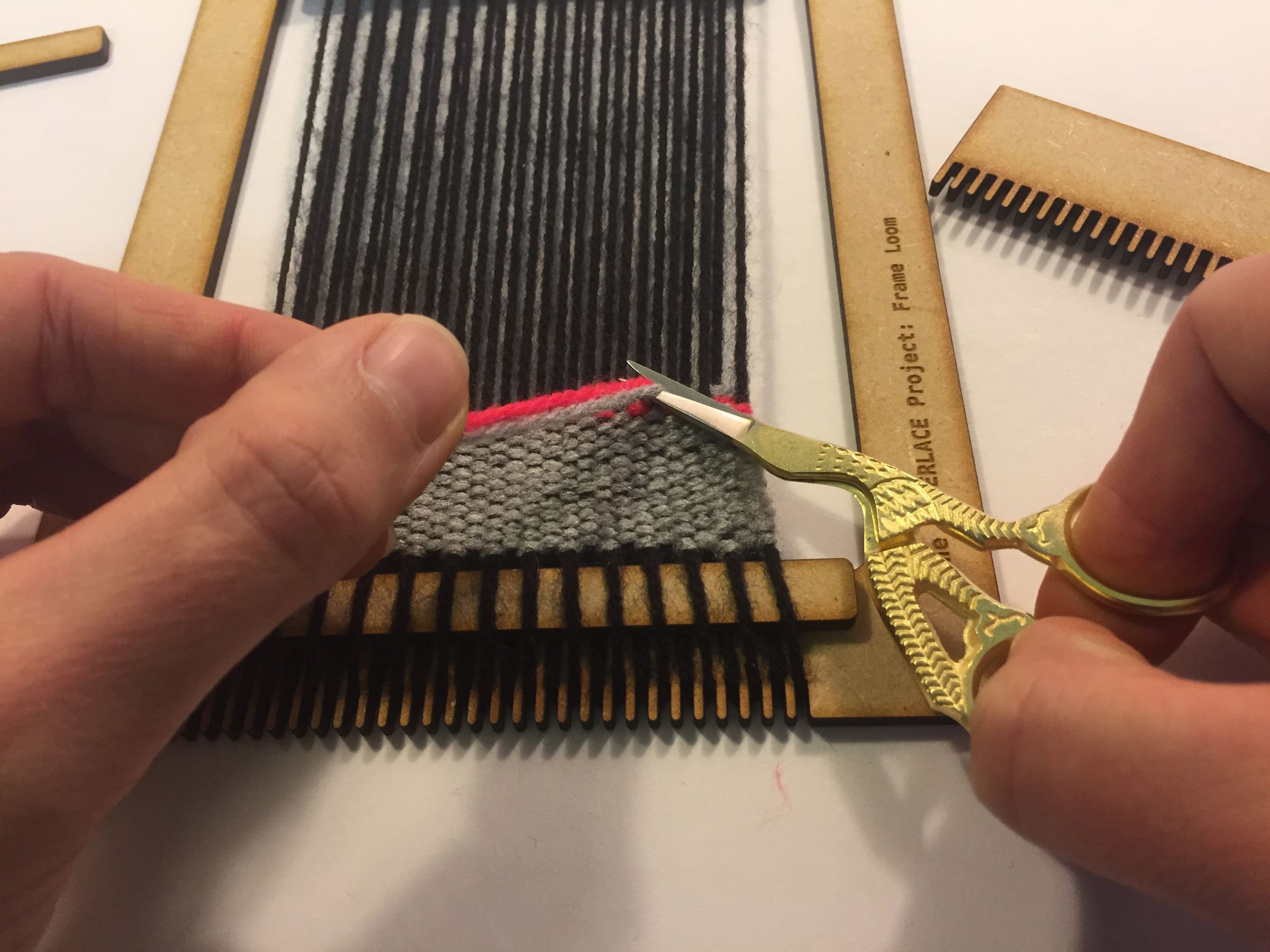 Laser Cut Mini Frame Loom Weaving : 24 Steps (with Pictures ...