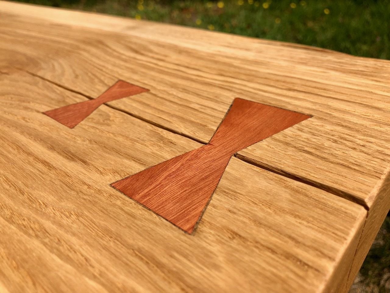Live Edge Slab Coffee Table With Bow Ties : 11 Steps (with Pictures ...