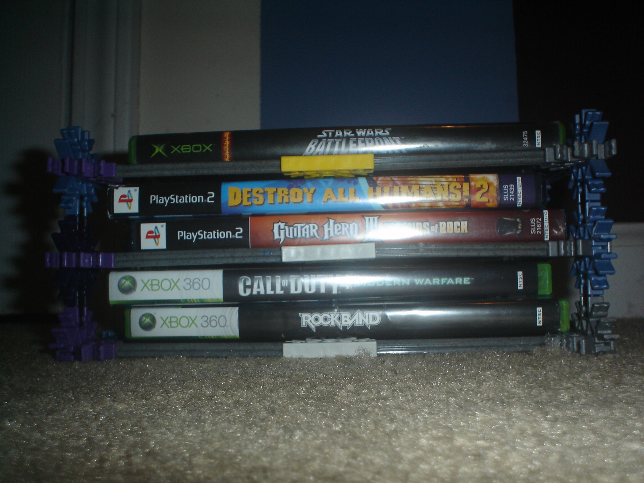 Simple K'nex Video Game Rack - Instructables