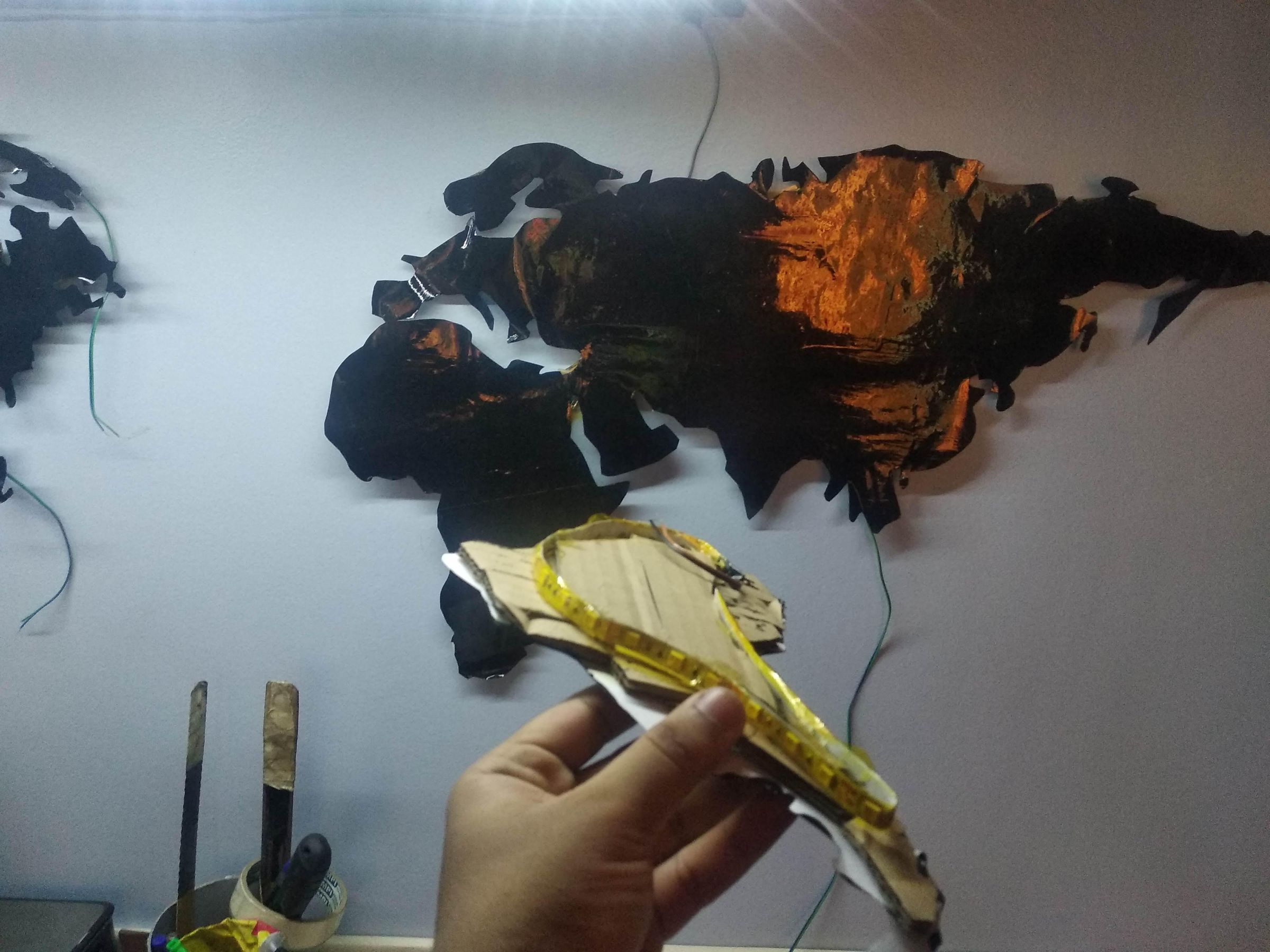 Cardboard World Map With Backlight : 8 Steps - Instructables
