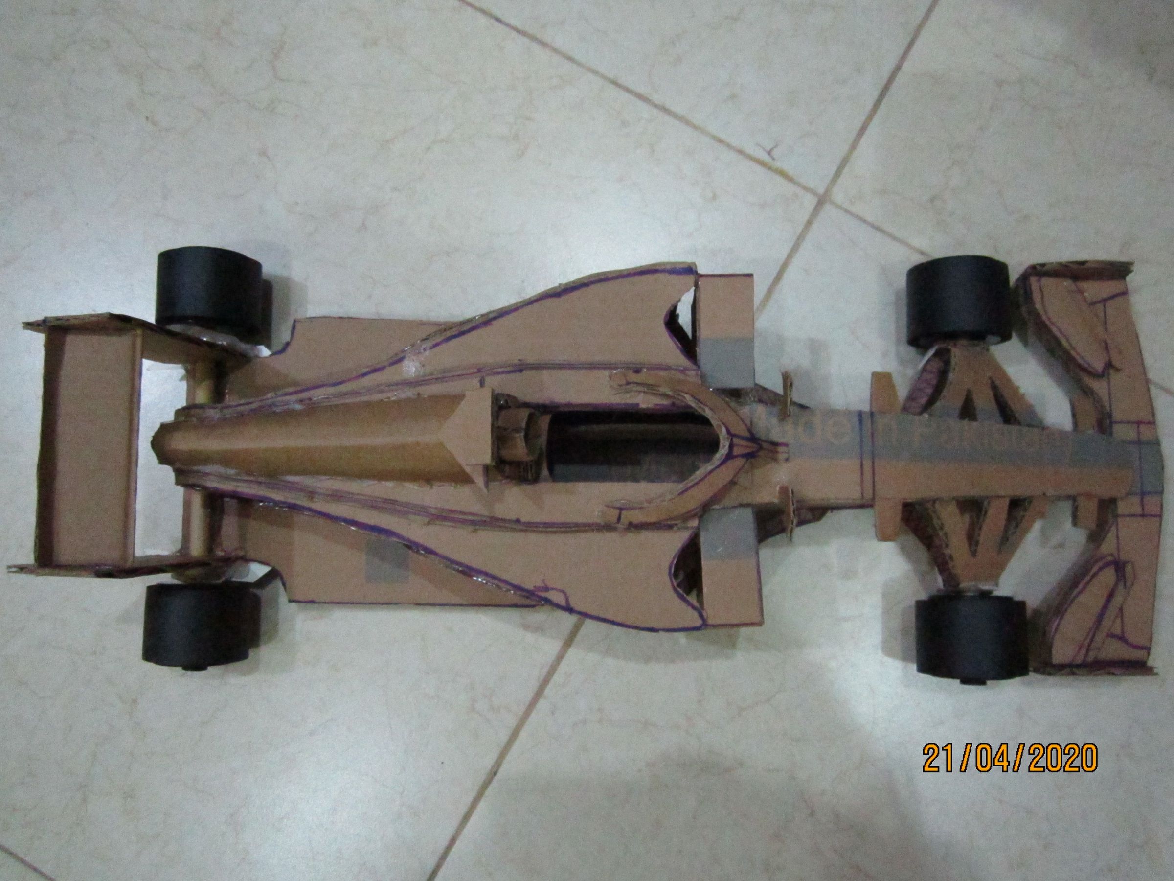DIY Cardboard Formula 1 Car Model : 4 Steps - Instructables