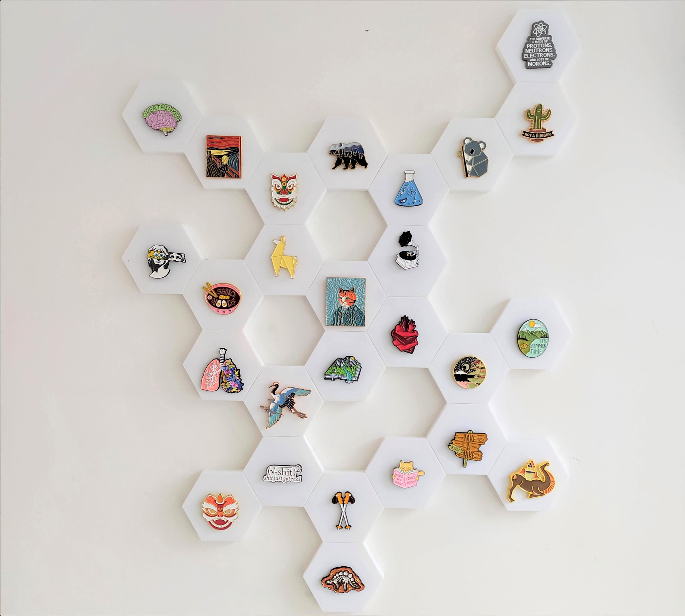 Modular 3D Printed Enamel Pin Collection Display : 8 Steps (with ...