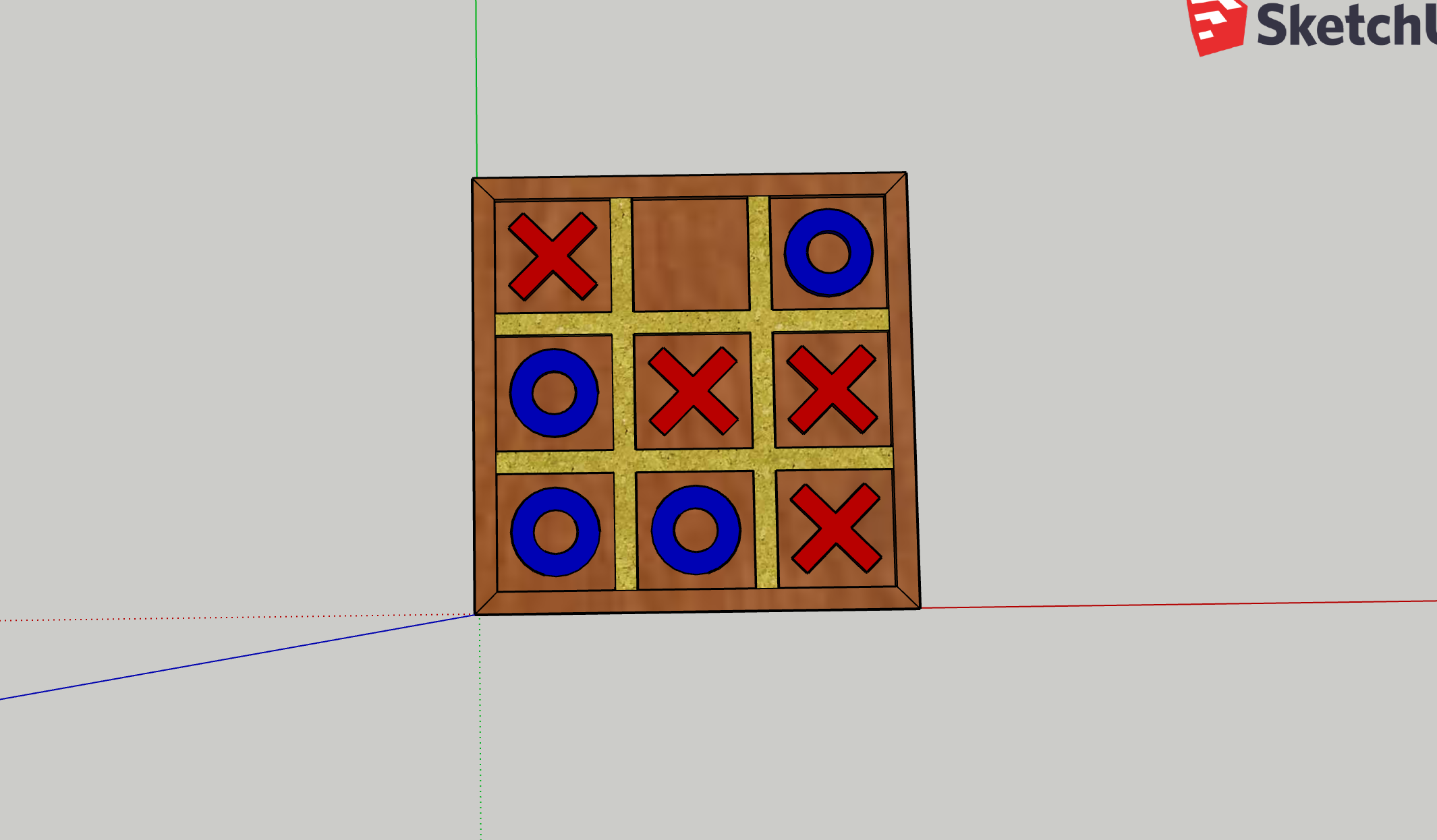 Tic Tac Toe in Sketch Up : 6 Steps - Instructables