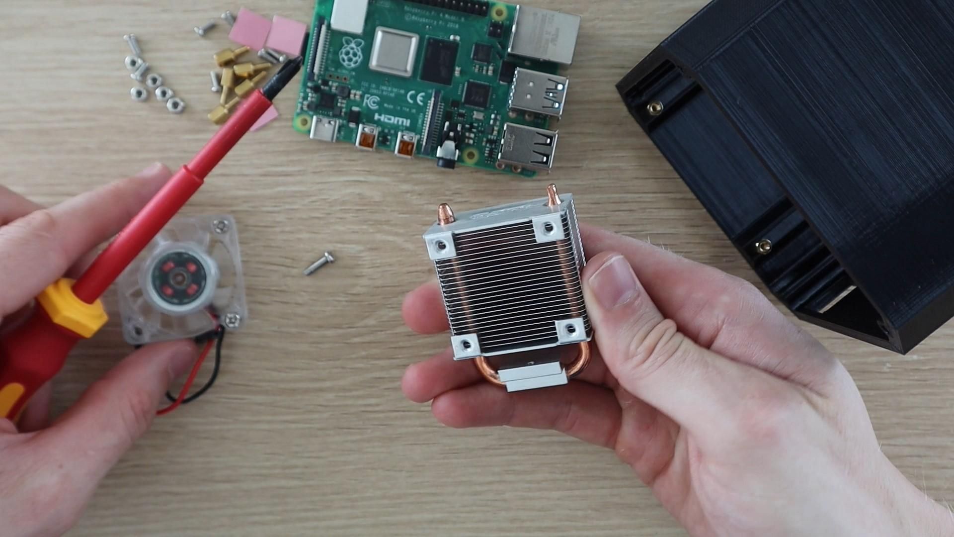 DIY Raspberry Pi Desktop Case With Stats Display : 9 Steps (with ...