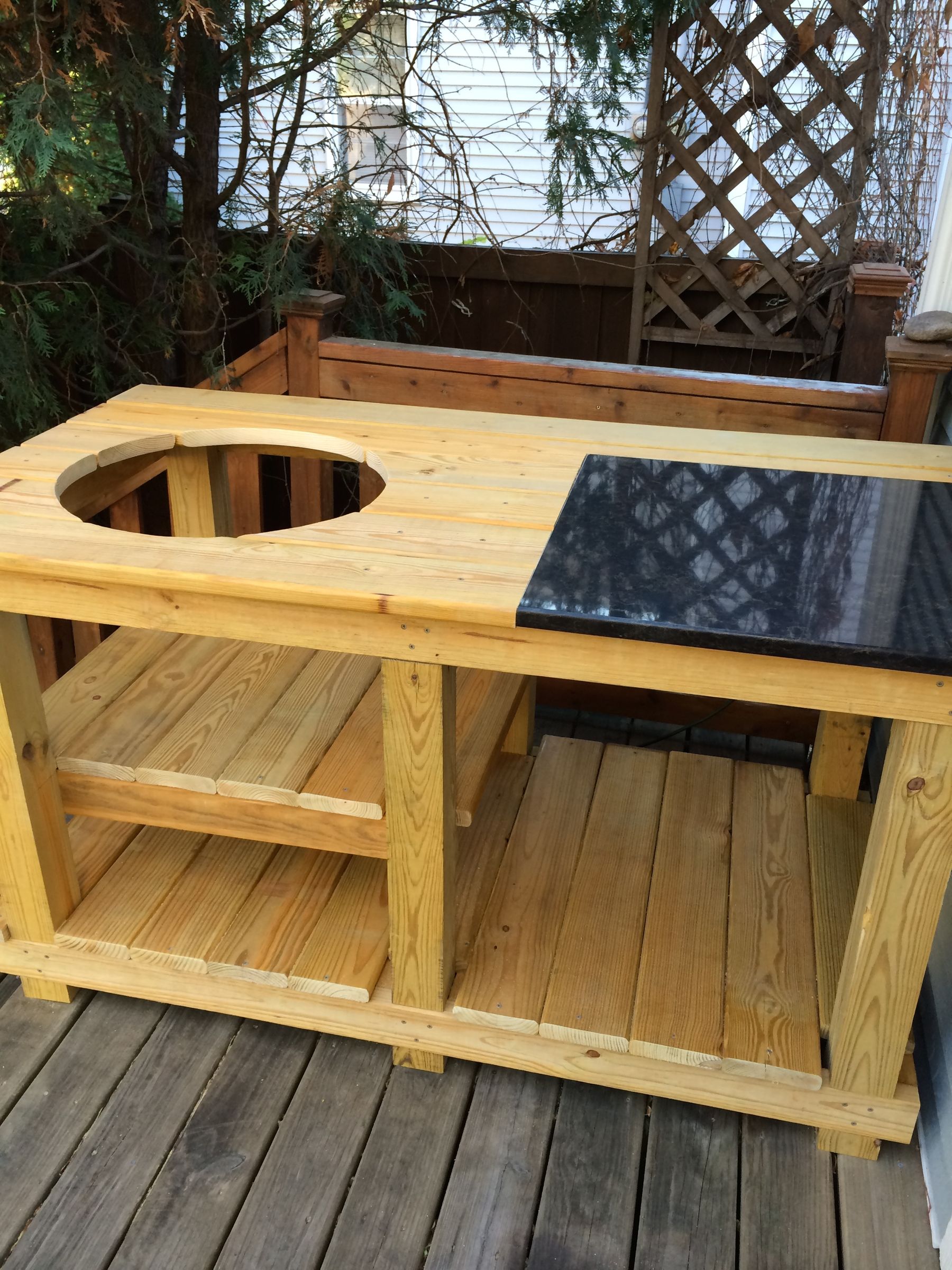 Big Green Egg and Gas Grill Table : 8 Steps (with Pictures) - Instructables