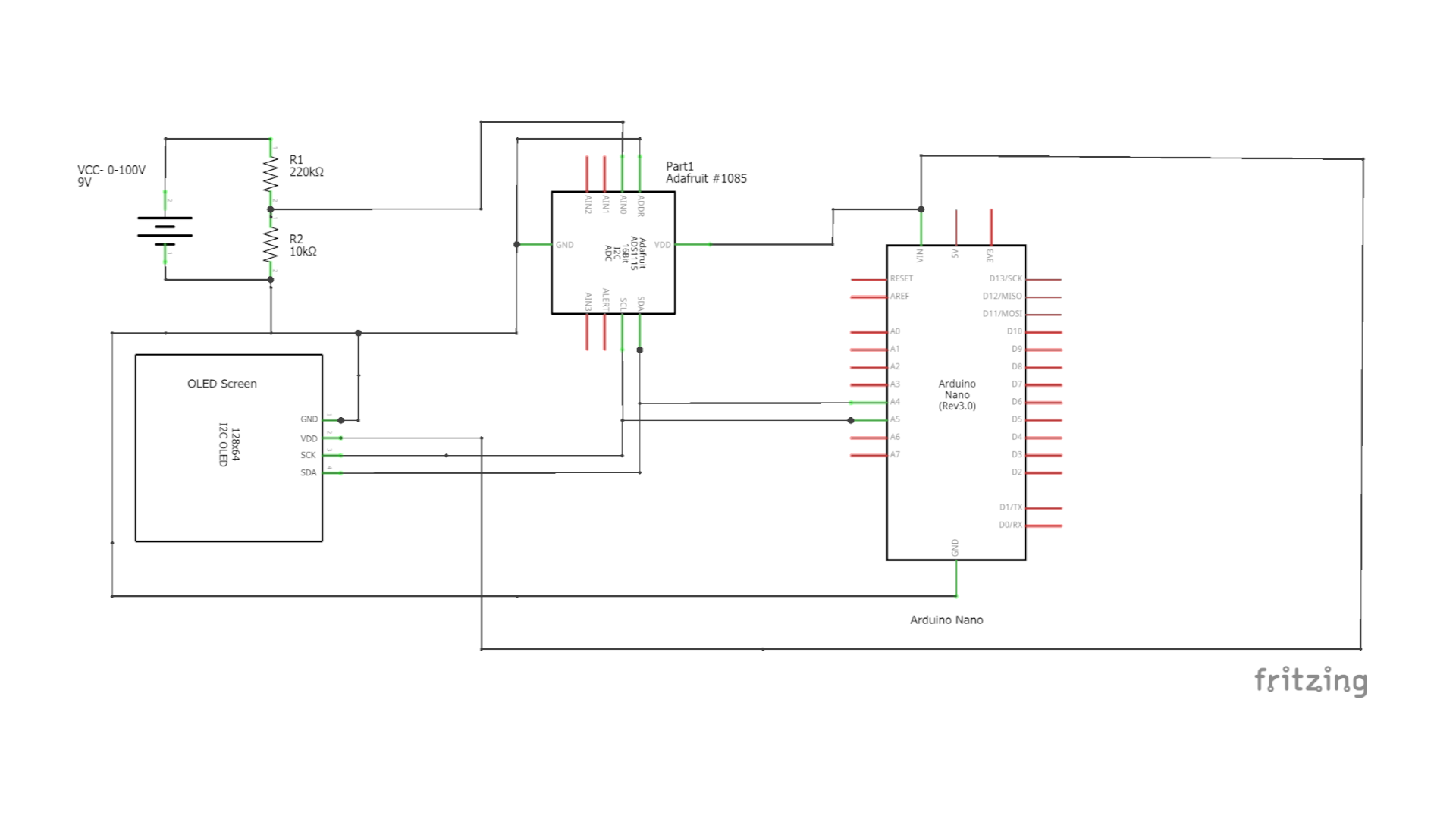 Arduino Volt Meter (0-100V DC) - Version 2 (better) : 3 Steps ...