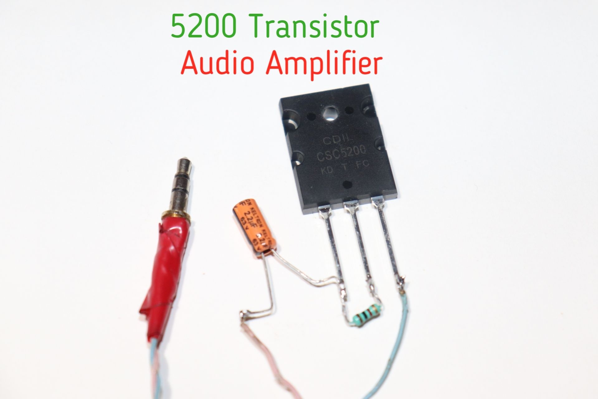 How to Make 5200 Transistor to Audio Amplifier : 9 Steps - Instructables