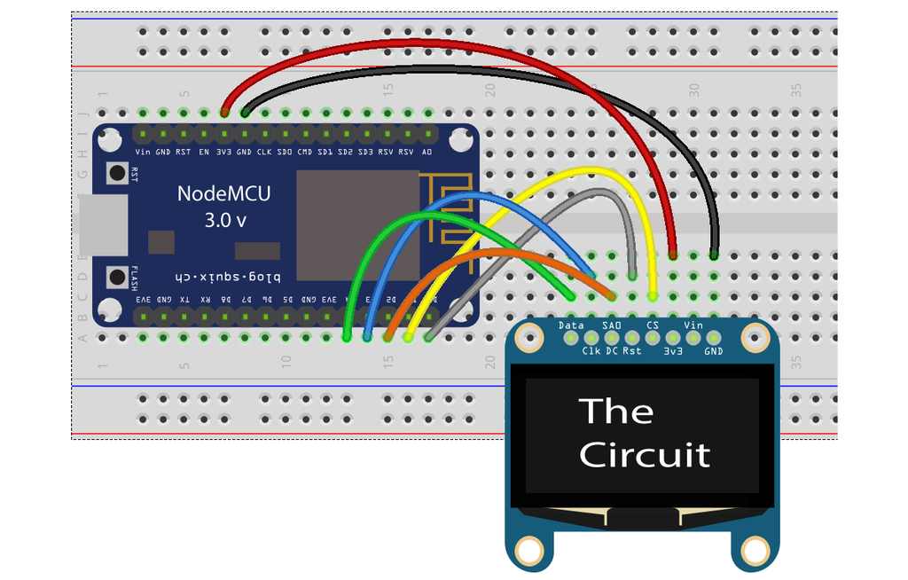 Interfacing Oled Display With Nodemcu Esp8266 Display 4264