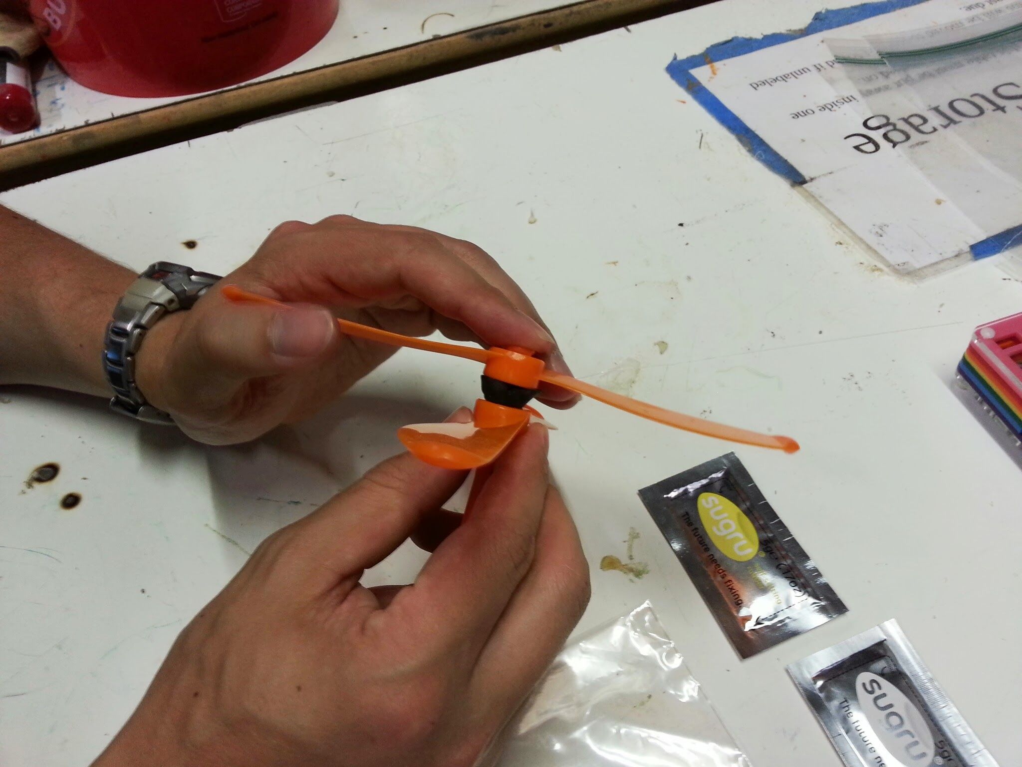 Use Sugru to Upgrade a Hand Copter Toy - Instructables