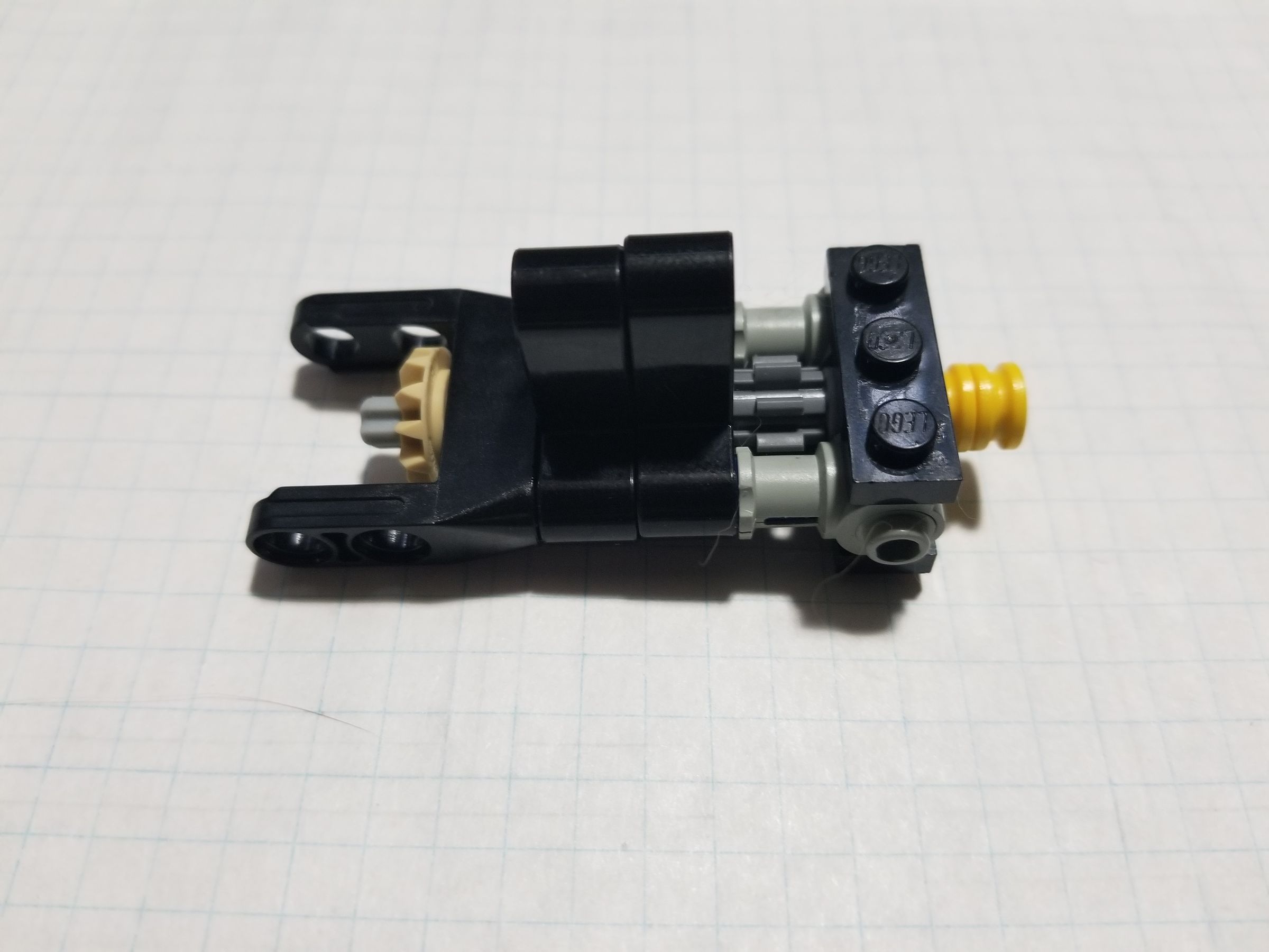Lego Technic Back to Back Double Actuator Build : 9 Steps (with ...