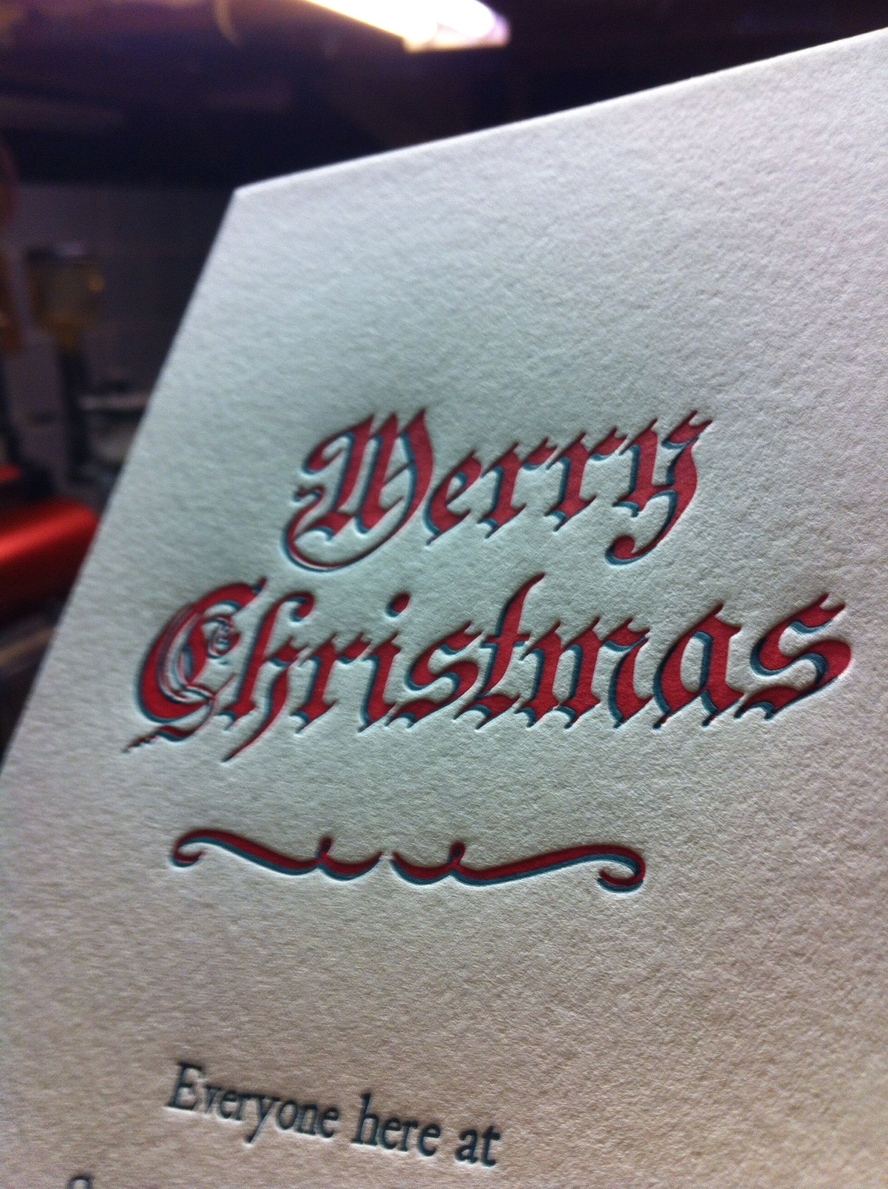 Letterpress Christmas Card : 4 Steps - Instructables