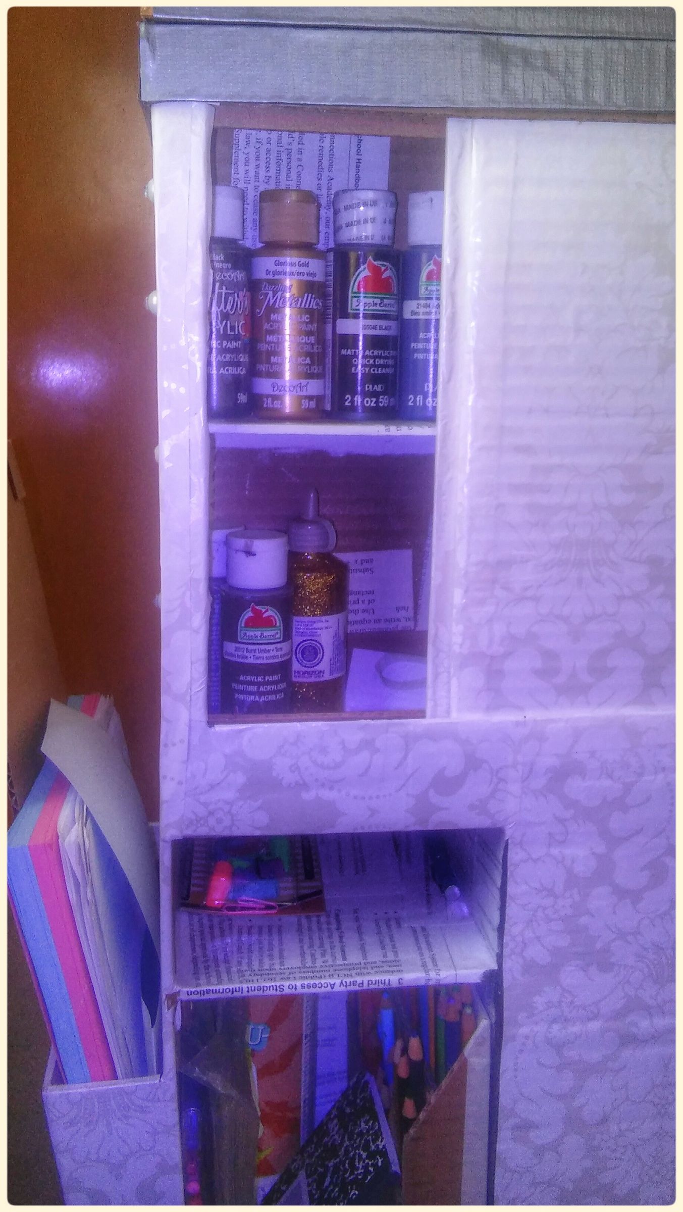 DIY Cardboard Craft Tower Organizer : 10 Steps (with Pictures ...