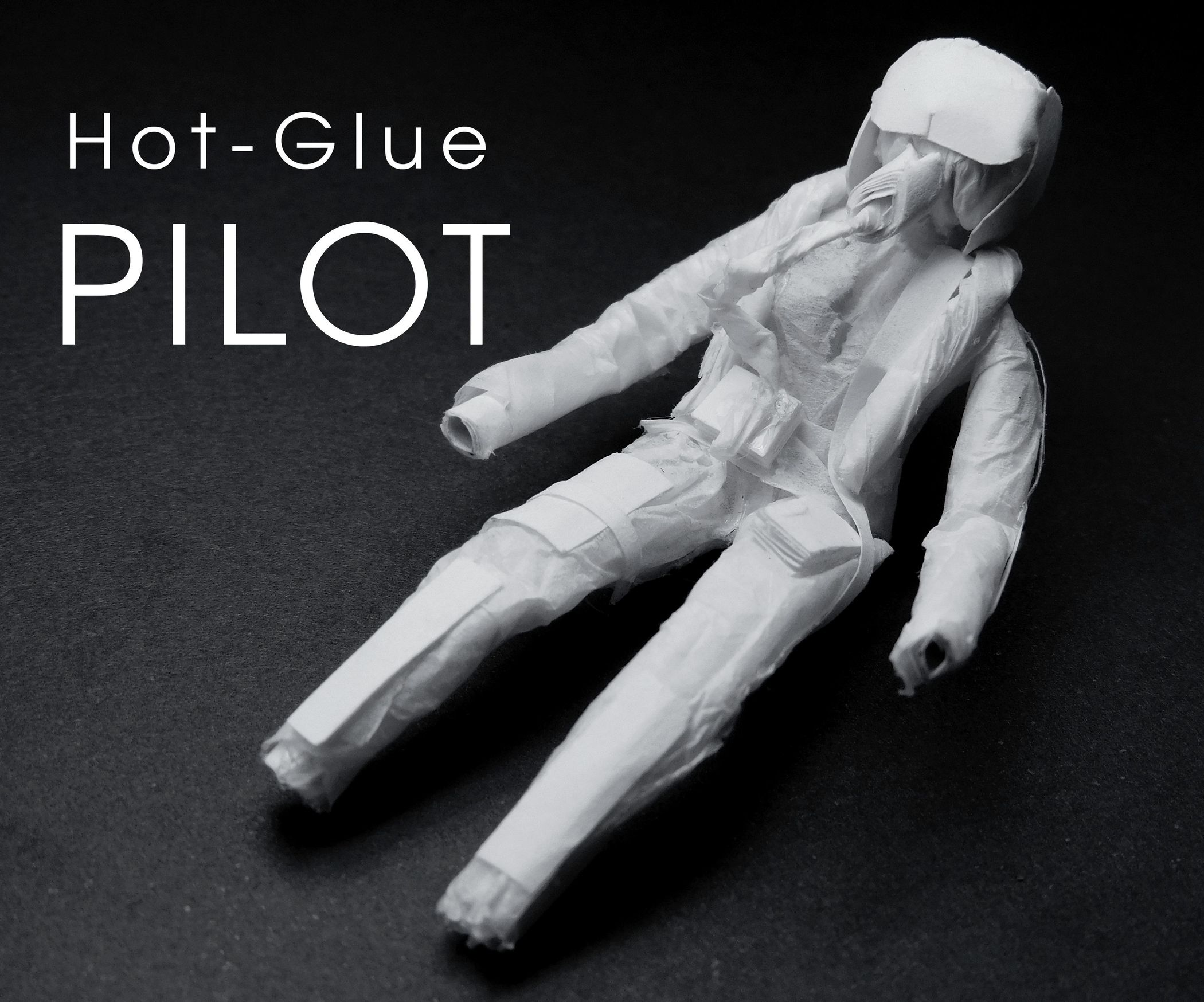 How to Make a Figurine for Your Paper Model Planes Using Hot-glue! : 9 ...