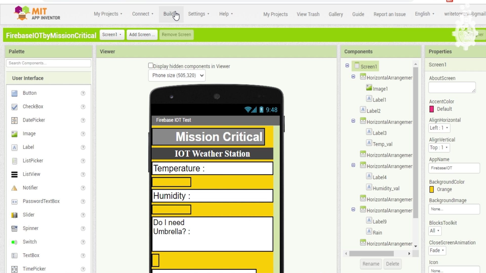 Iot Weather Station Using Firebase and MIT App Inventor : 10 Steps ...