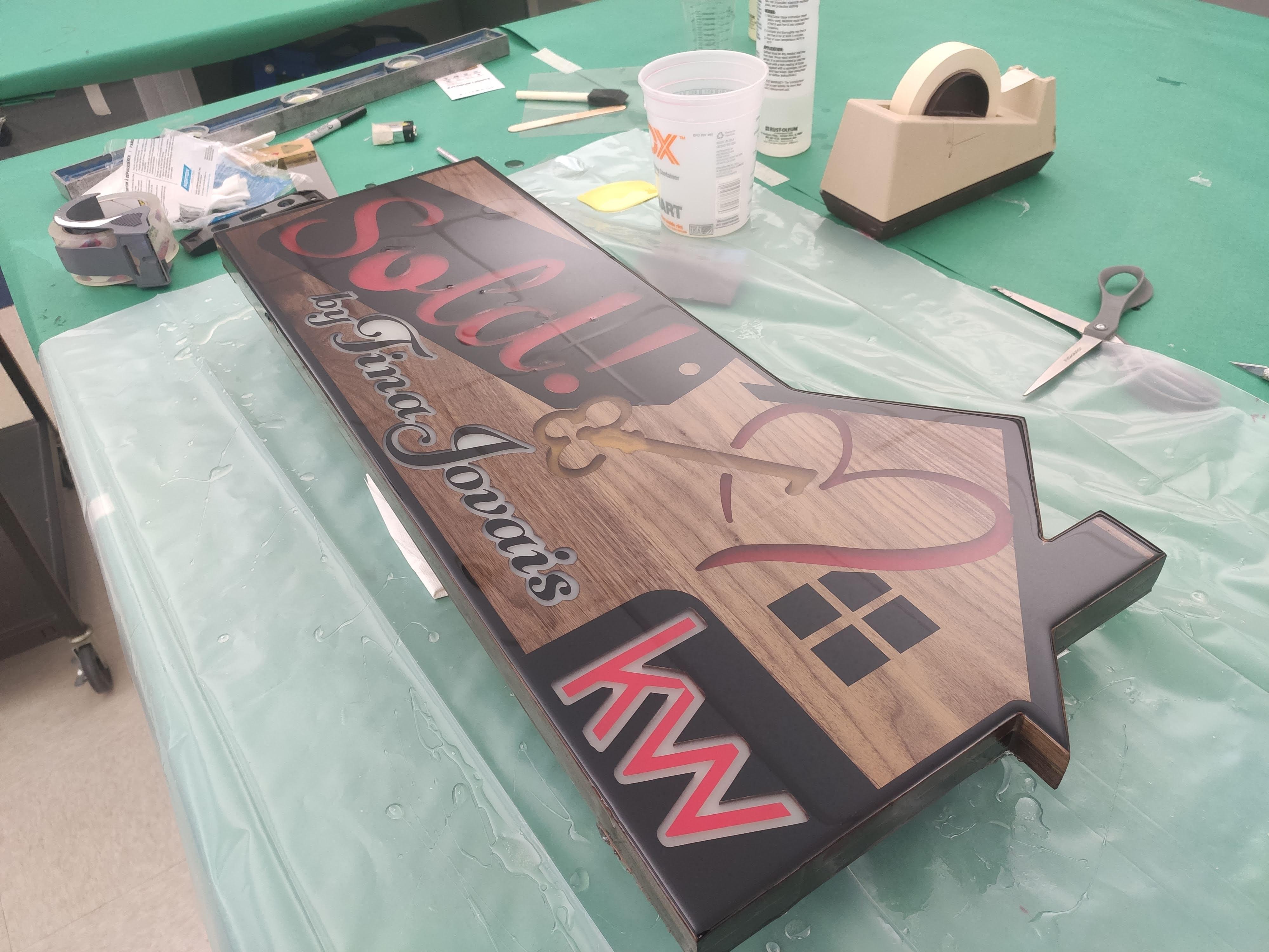 Epoxy Illuminated CNC Sign : 6 Steps (with Pictures) - Instructables