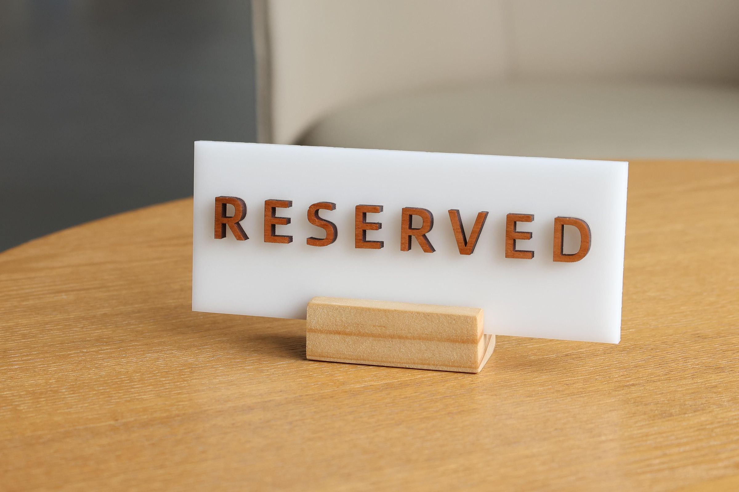How to Laser Cut a Wooden Reserved Sign? : 7 Steps (with Pictures ...