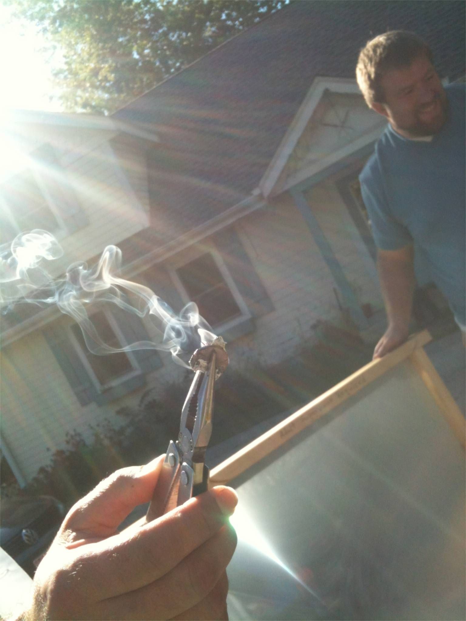 Solar Death Ray (TV Fresnel Lens) (with Pictures) - Instructables