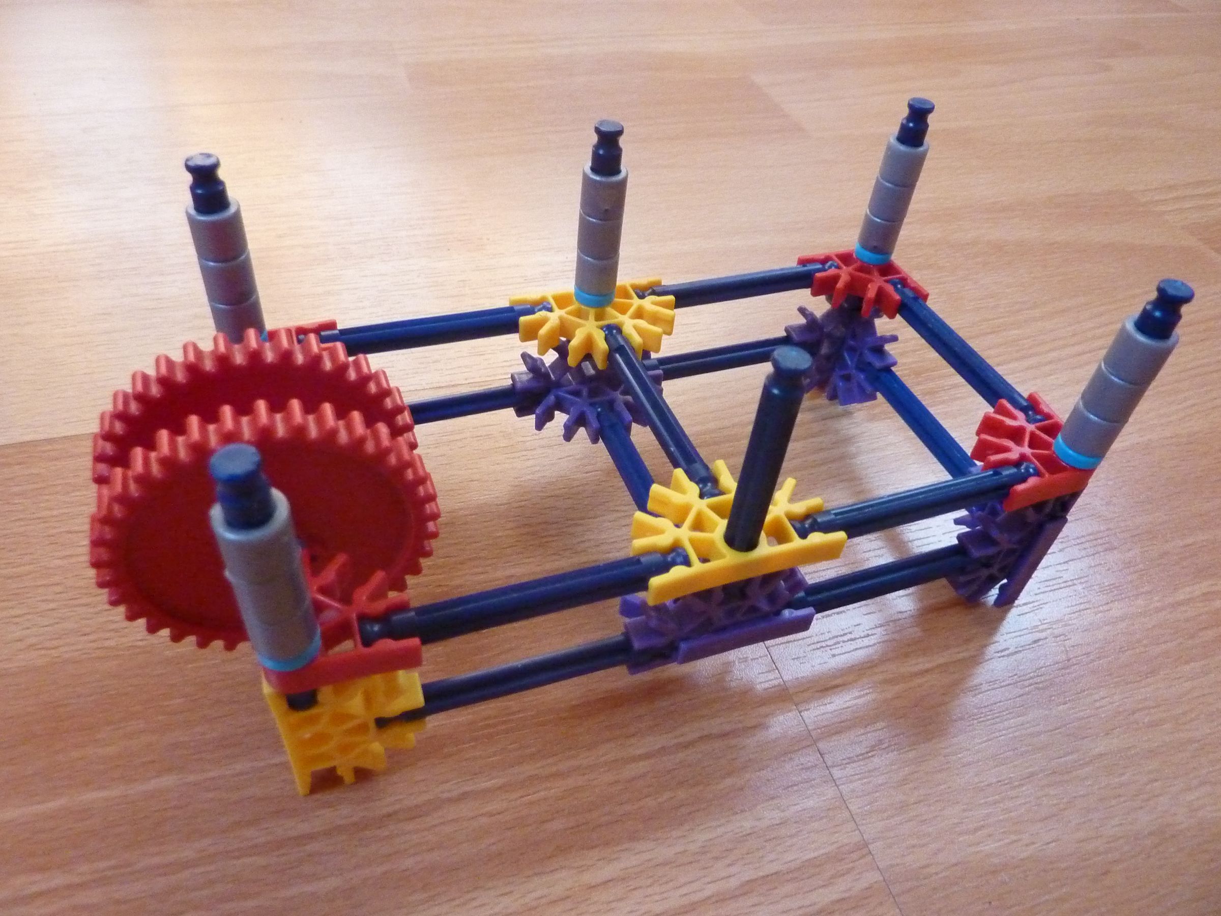 Push Lift, a Knex Ball Machine Lift : 17 Steps - Instructables
