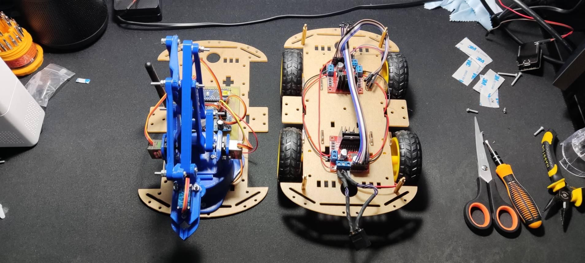 Surveillance Robot With Robotic Arm : 8 Steps (with Pictures ...