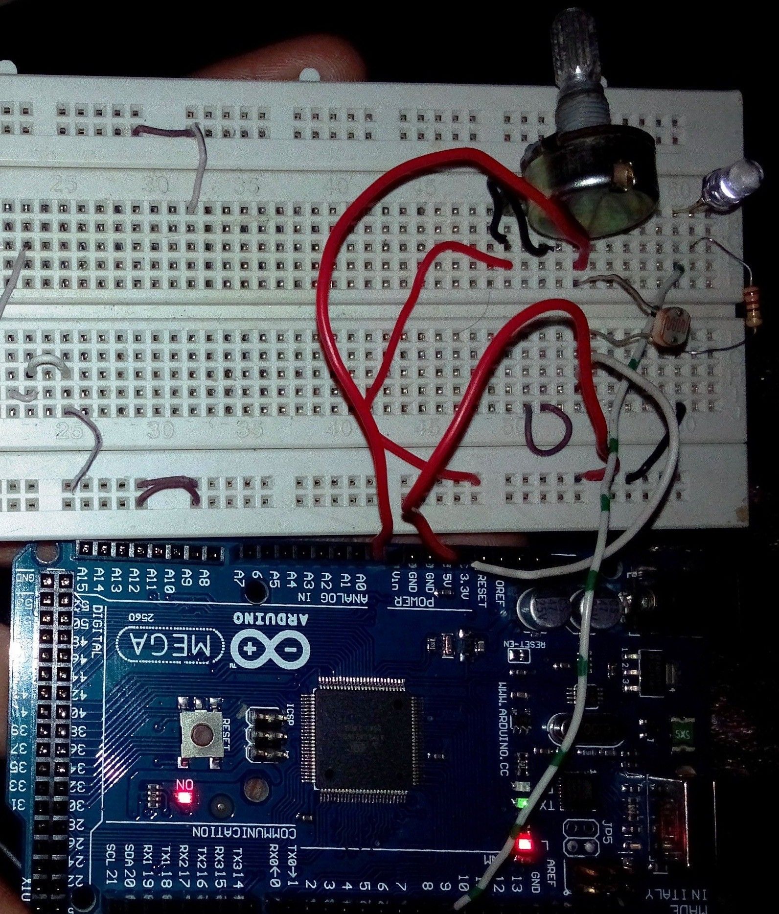 Arduino Mega 2560 Based LDR Light Intensity Control : 8 Steps ...