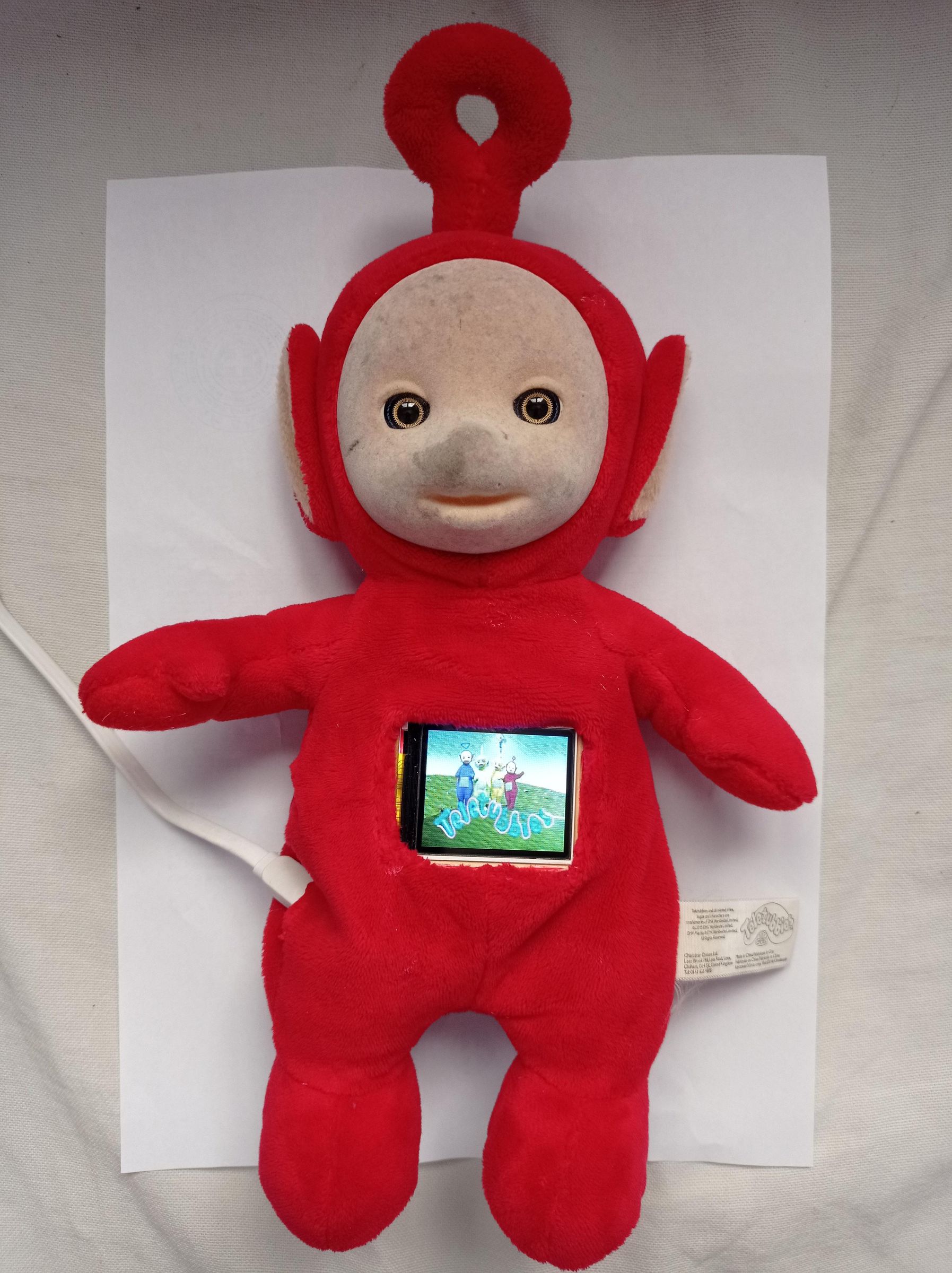 Teletubbies Toy With Real LCD Screen on Its Tummy Playing Real Videos ...